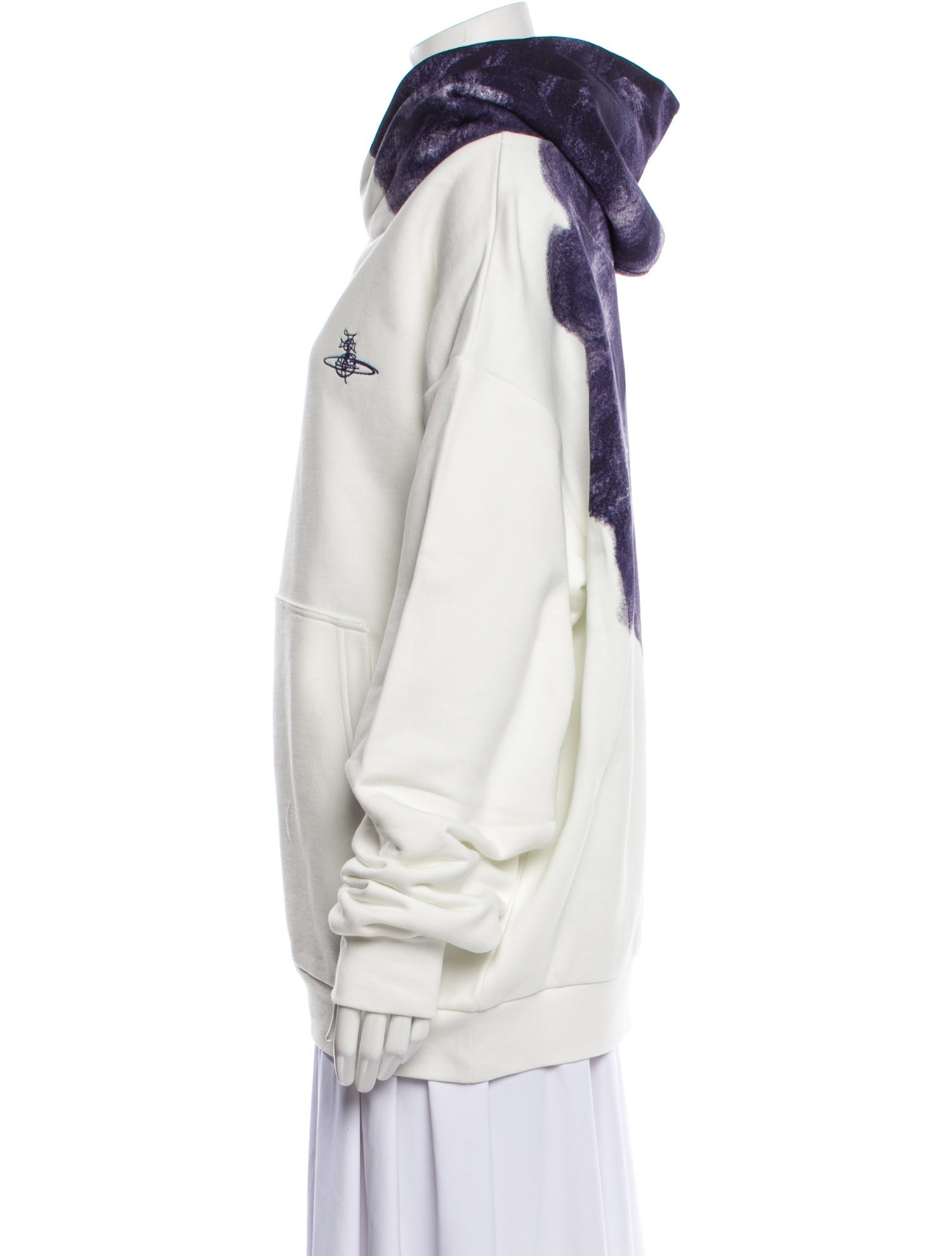 Vivienne Westwood Printed Mock Neck Hoodie - White Sweatshirts ...