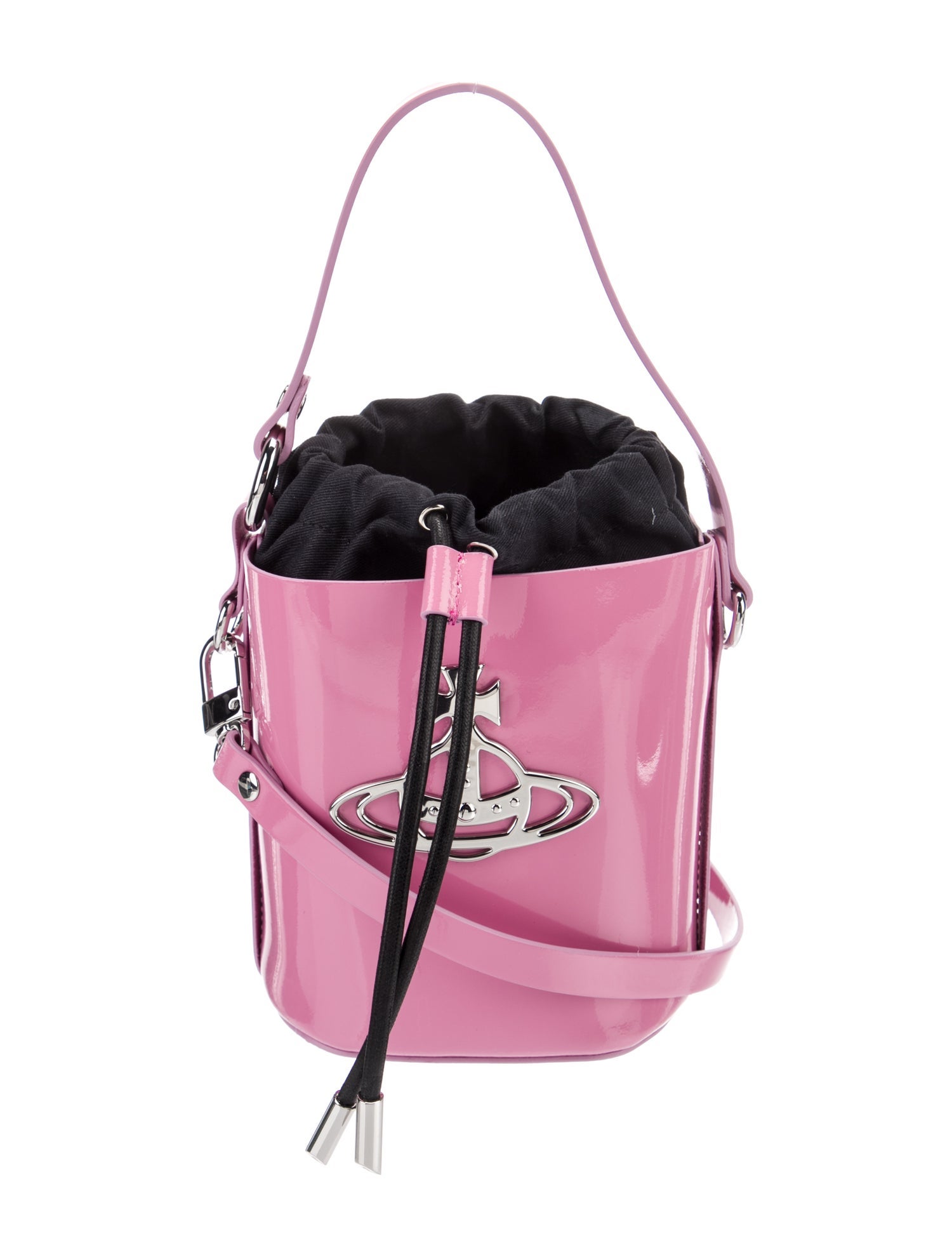 Vivienne Westwood Patent Leather Bucket Bag w/ Tags - Pink Bucket Bags ...