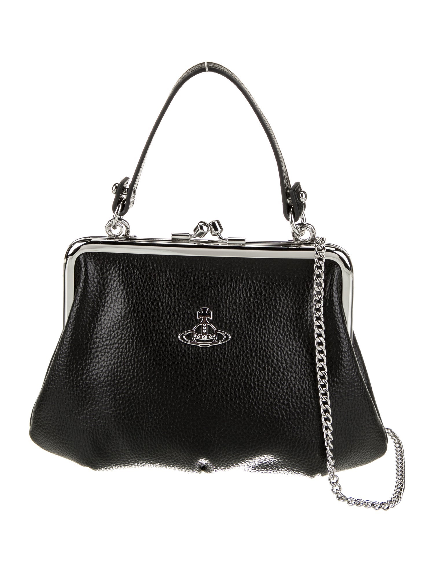 Vivienne Westwood Leather Evening Bag - Black Evening Bags, Handbags ...