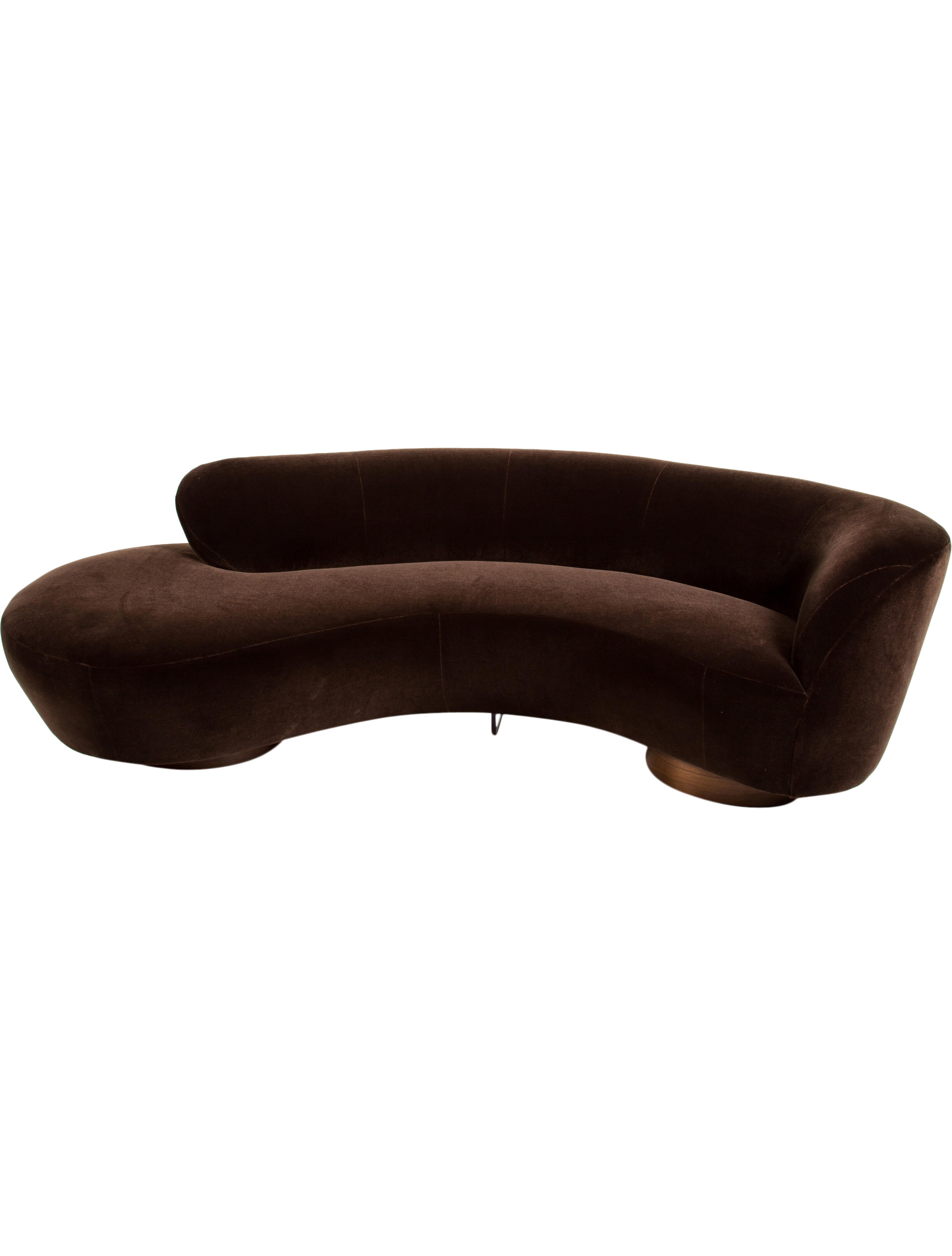 Claude Home Vintage Cloud Sofa - Brown, 1 pieces Seating, Furniture ...