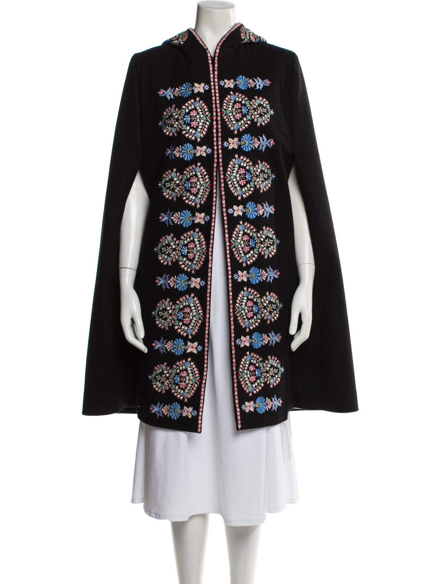 Vilshenko Virgin Wool Printed Coat - Black Coats, Clothing - VLS21703 ...