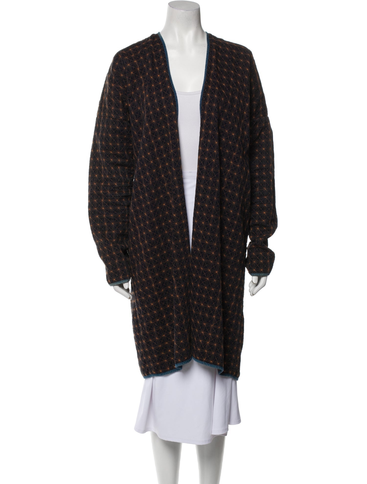 Visvim ICT Sanjuro Printed Overcoat - Blue Outerwear, Clothing - VSM24856 | The RealReal