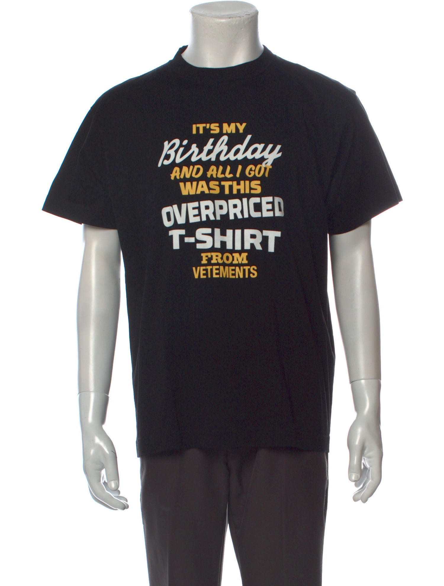 Vetements 2020 Graphic Print T-Shirt w/ Tags - Black T-Shirts, Clothing ...