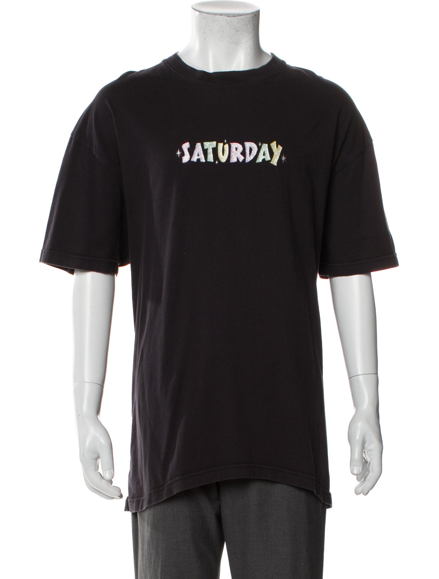 Vetements Saturday Graphic Print T-Shirt - Black T-Shirts, Clothing ...
