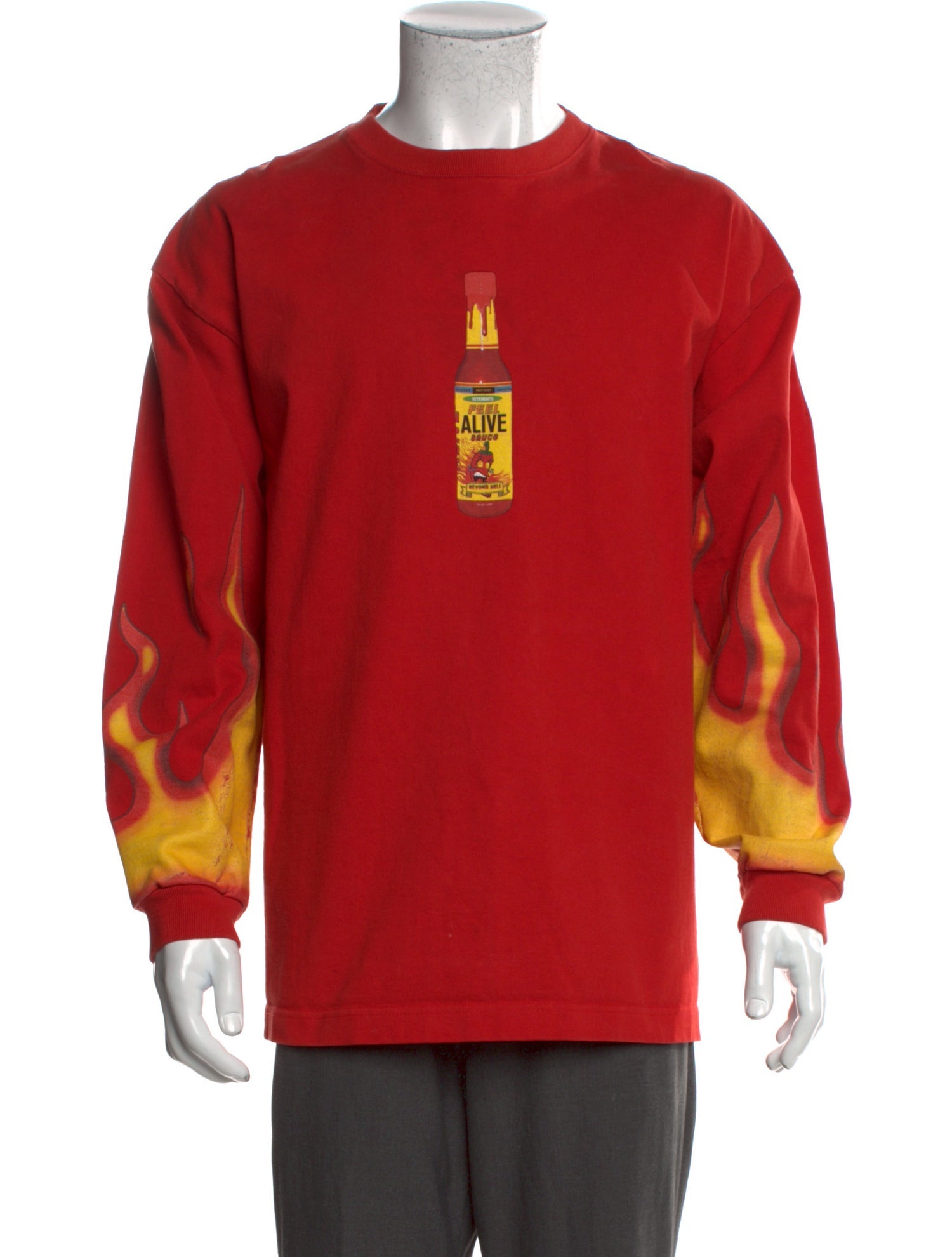 Vetements 2020 Hot Sauce T-Shirt - Red T-Shirts, Clothing - VTM31299 ...
