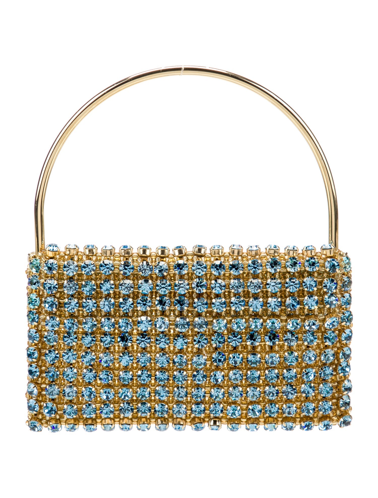 Vanina Crystal Embellished Metal Evening Bag - Gold Evening Bags ...