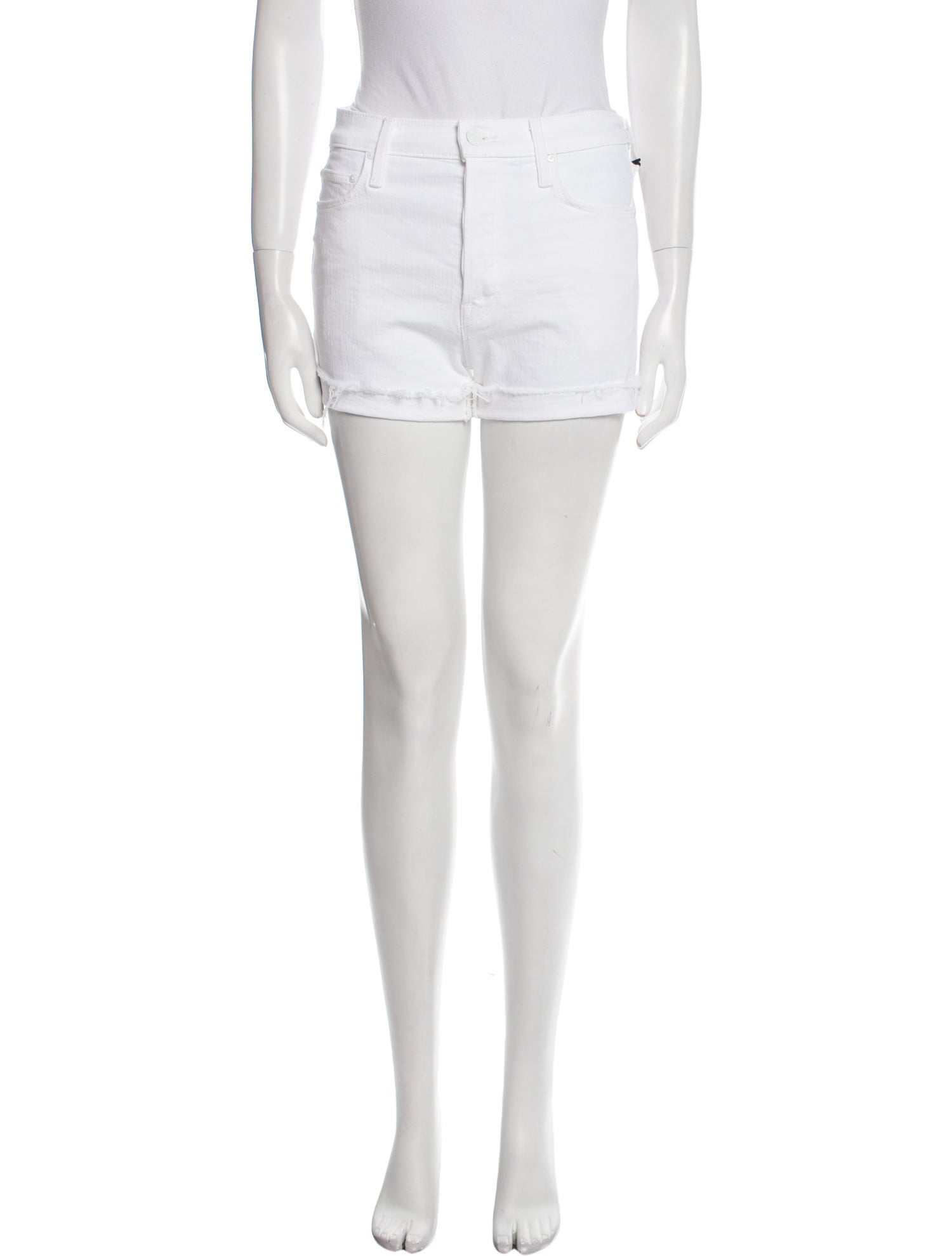 Alice + Olivia Mini Shorts - White, 12" Rise Shorts, Clothing ...