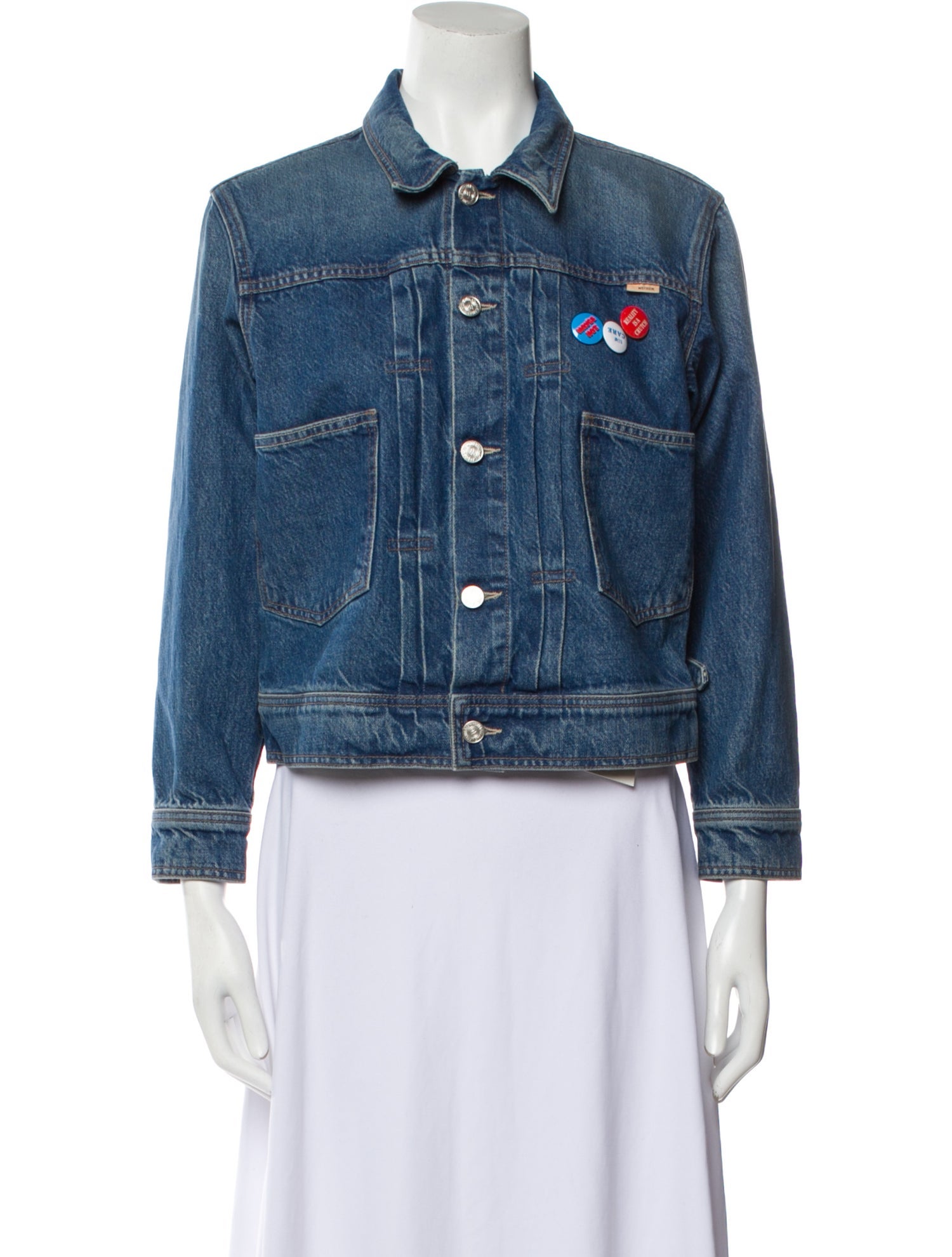 Mother Denim Jacket - Blue Jackets, Clothing - W12143691 | The RealReal