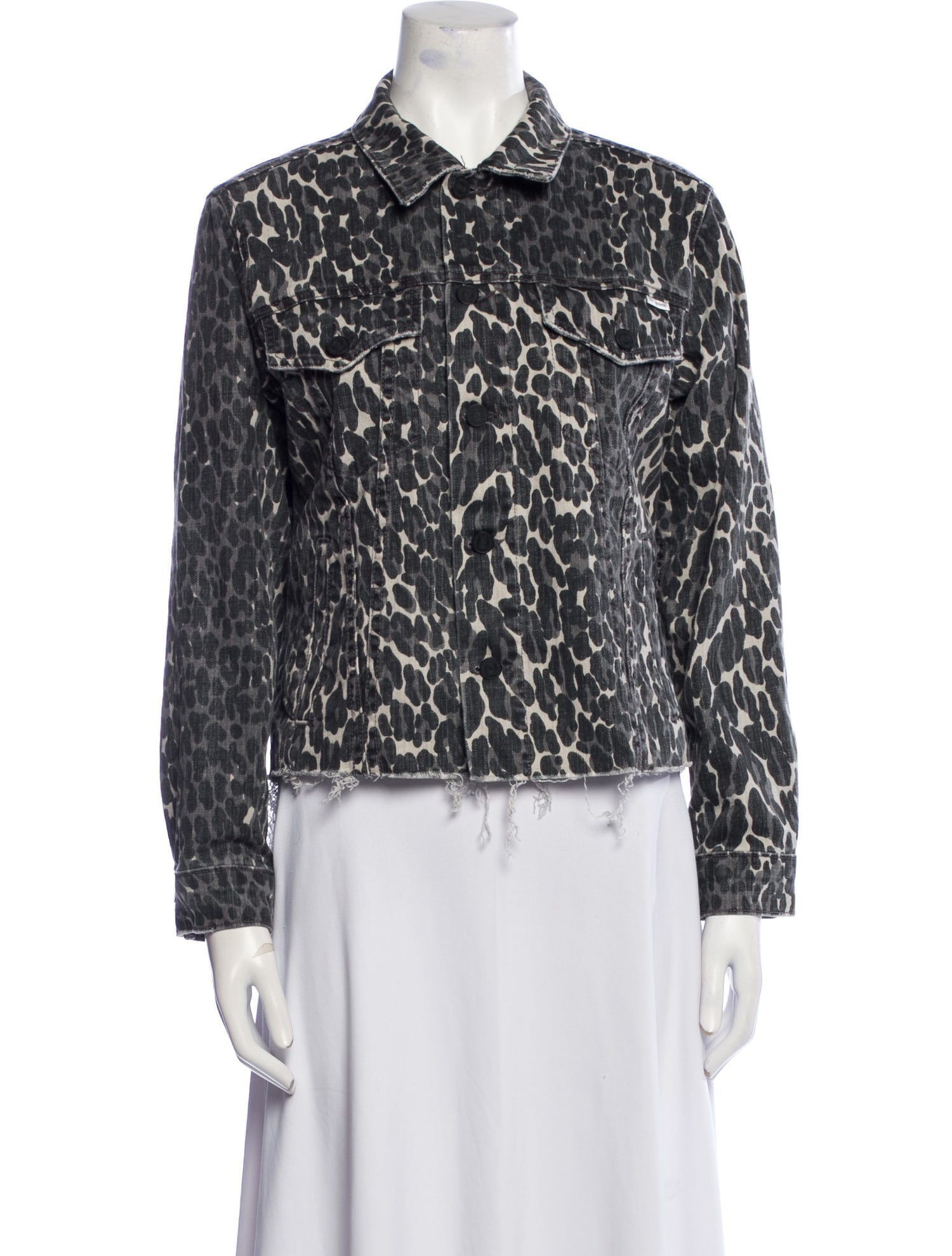 Mother Animal Print Denim Jacket - Jackets, Clothing - W12147177 | The ...