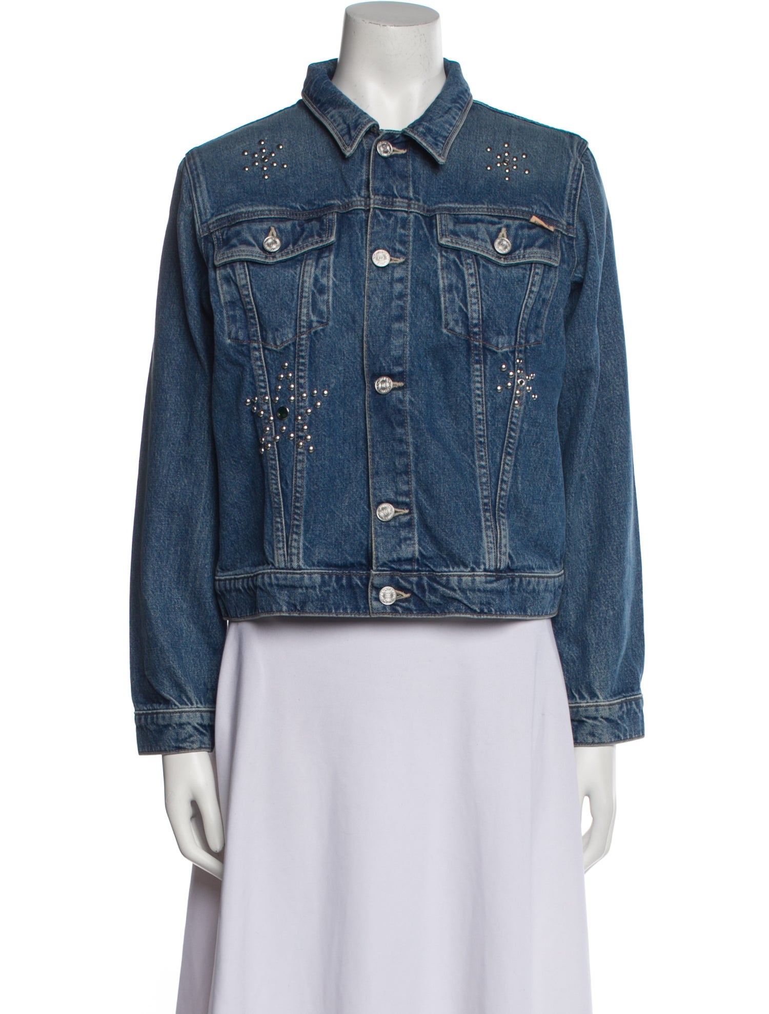 Mother Denim Jacket - Blue Jackets, Clothing - W12169702 | The RealReal