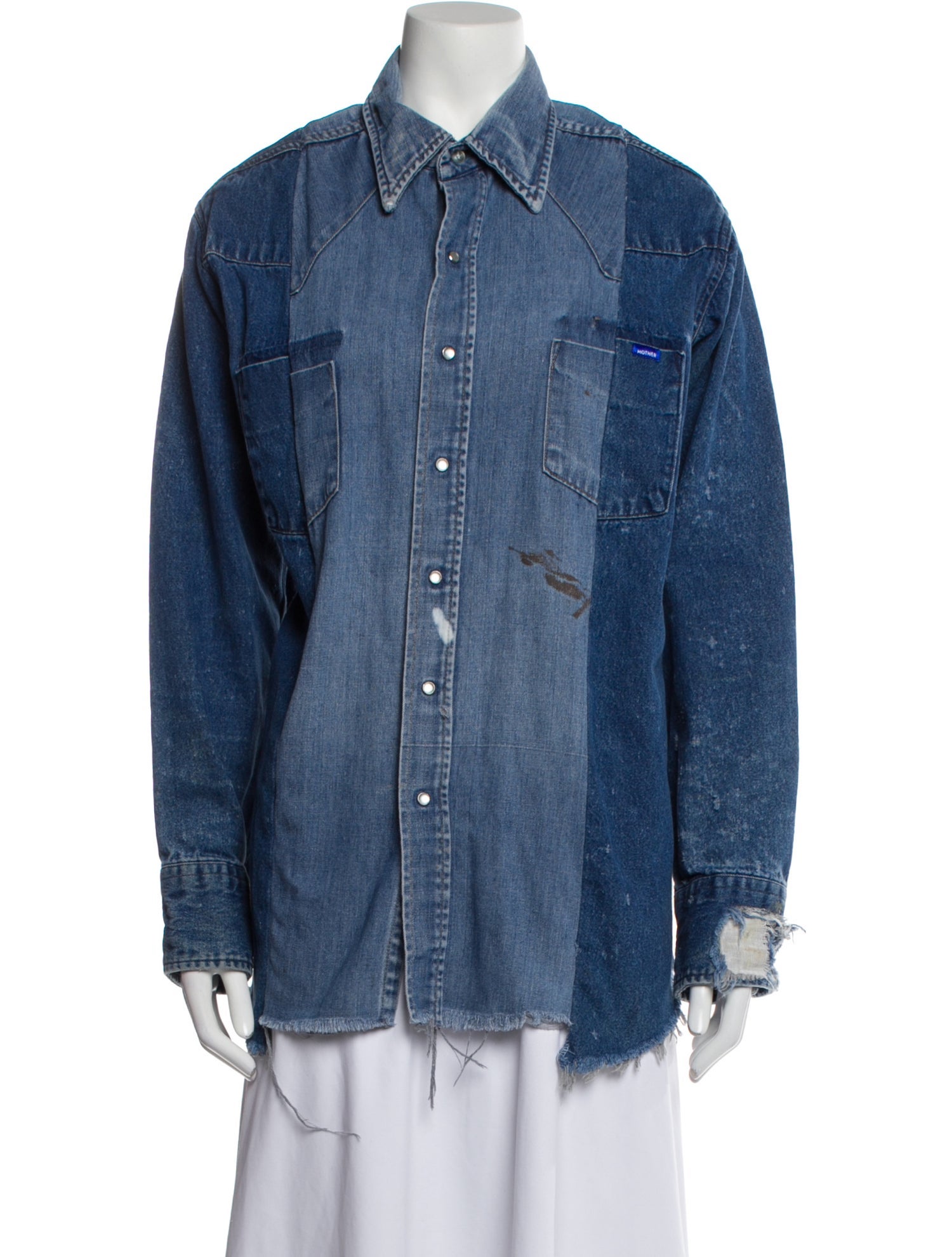 Mother Denim Jacket - Blue Jackets, Clothing - W12184566 | The RealReal