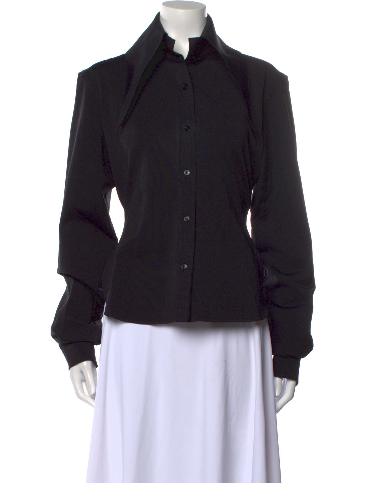 16ARLINGTON Long Sleeve Button-Up Top w/ Tags - Black Tops, Clothing ...