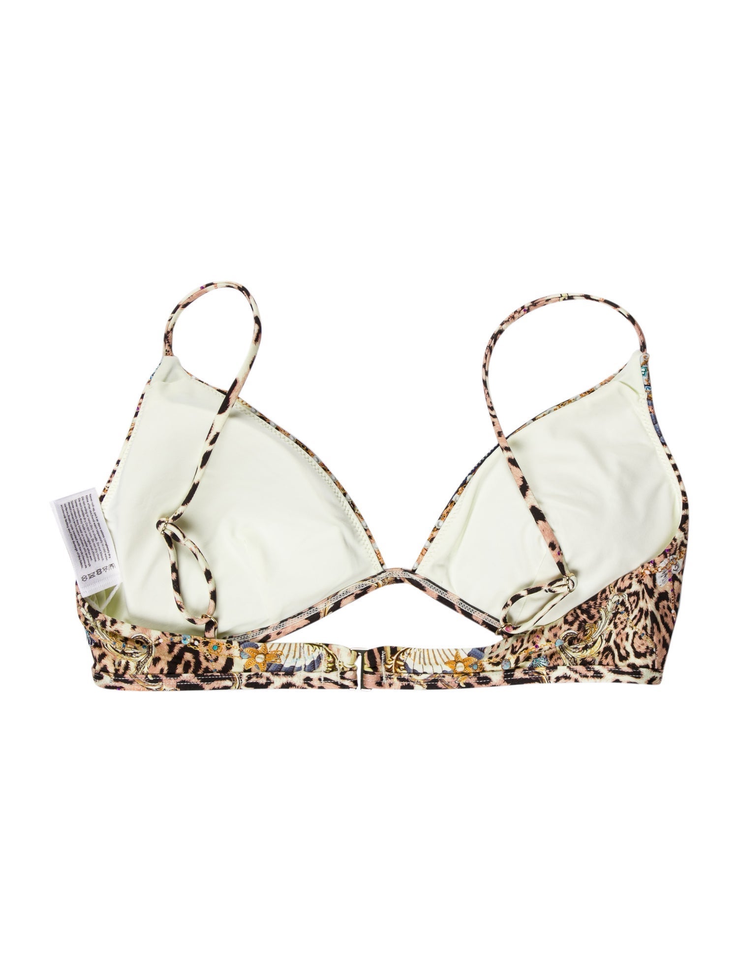 Camilla Animal Print Tassel Accents Bikini w/ Tags - Blue Swimwear ...