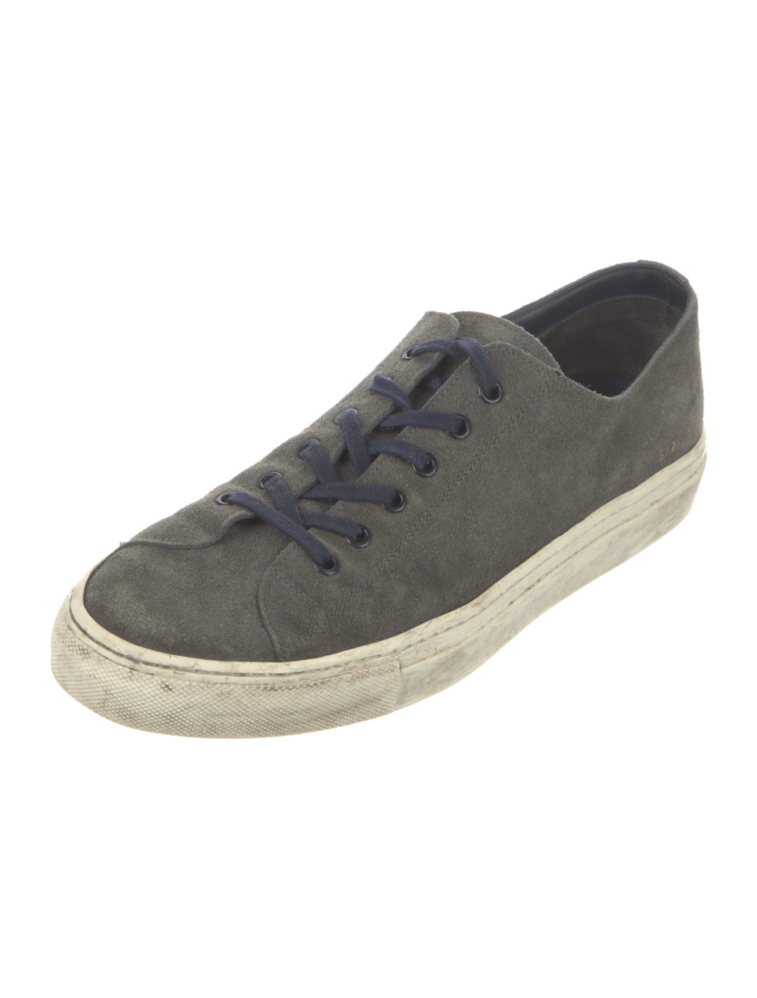 Common Projects Suede Sneakers - Green Sneakers, Shoes - W1C30149 | The ...