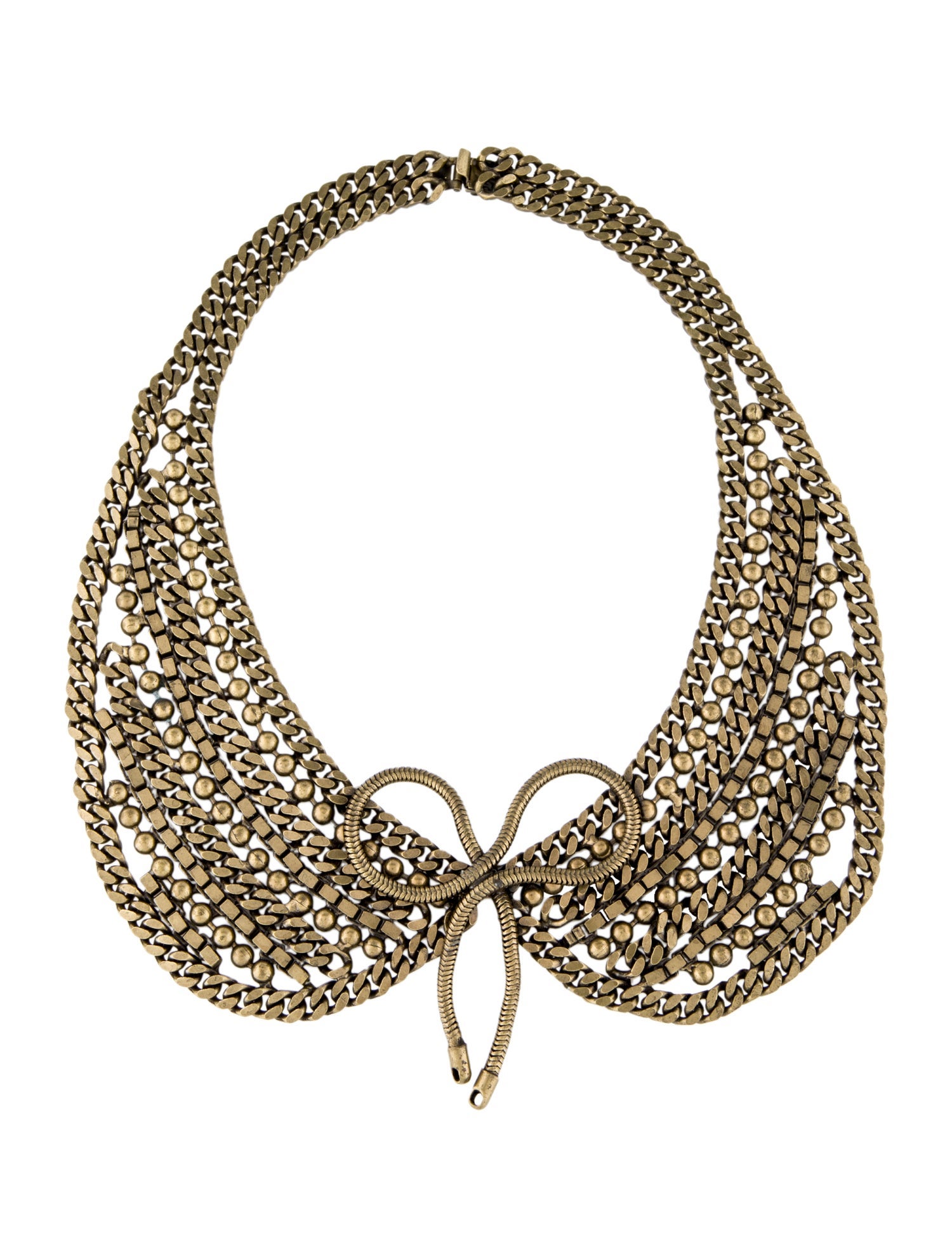 Necklace 18K Cleopatra Collar Necklace - 18K Yellow Gold Collar ...