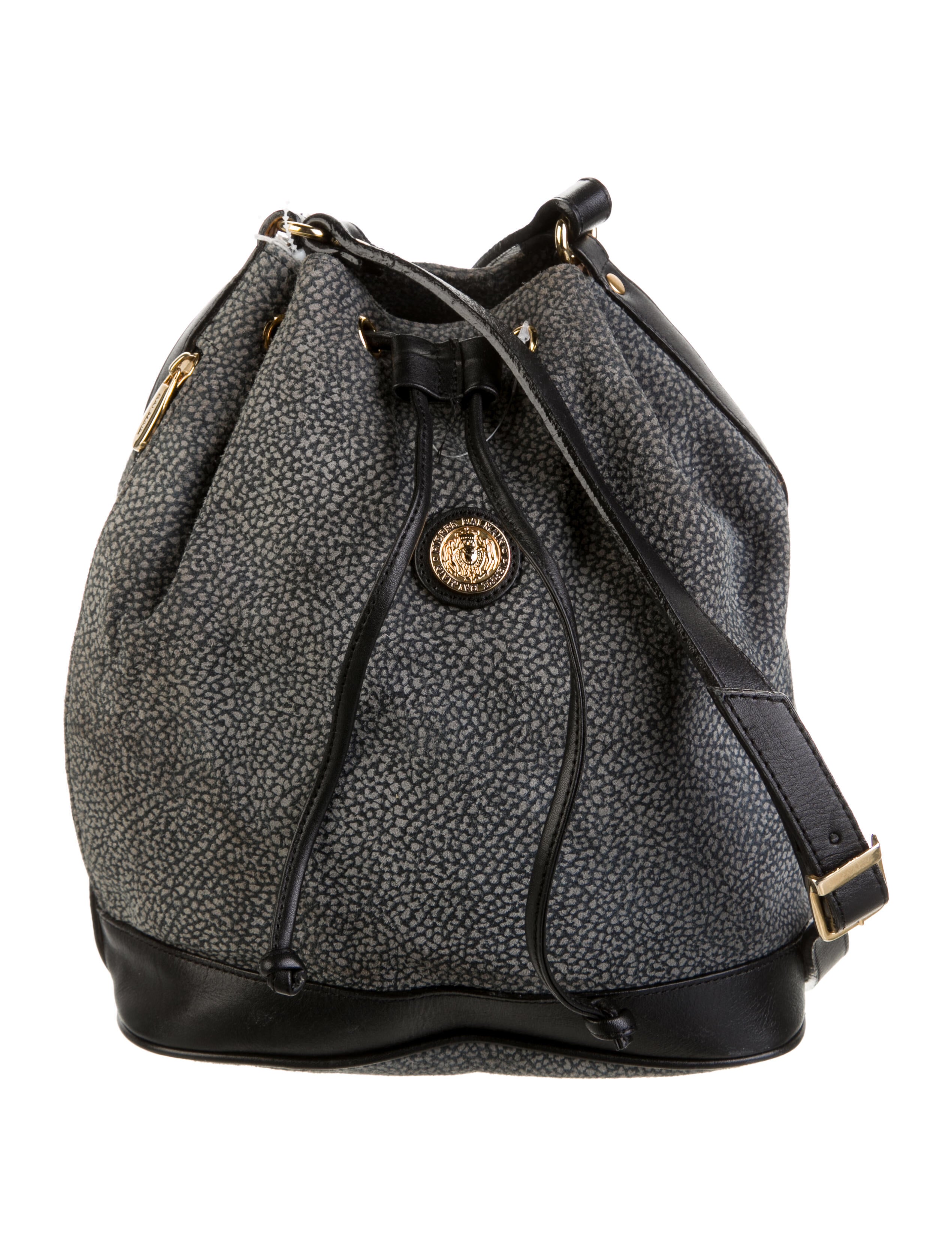 Pierre Balmain Suede Bucket Bag - Black Bucket Bags, Handbags ...