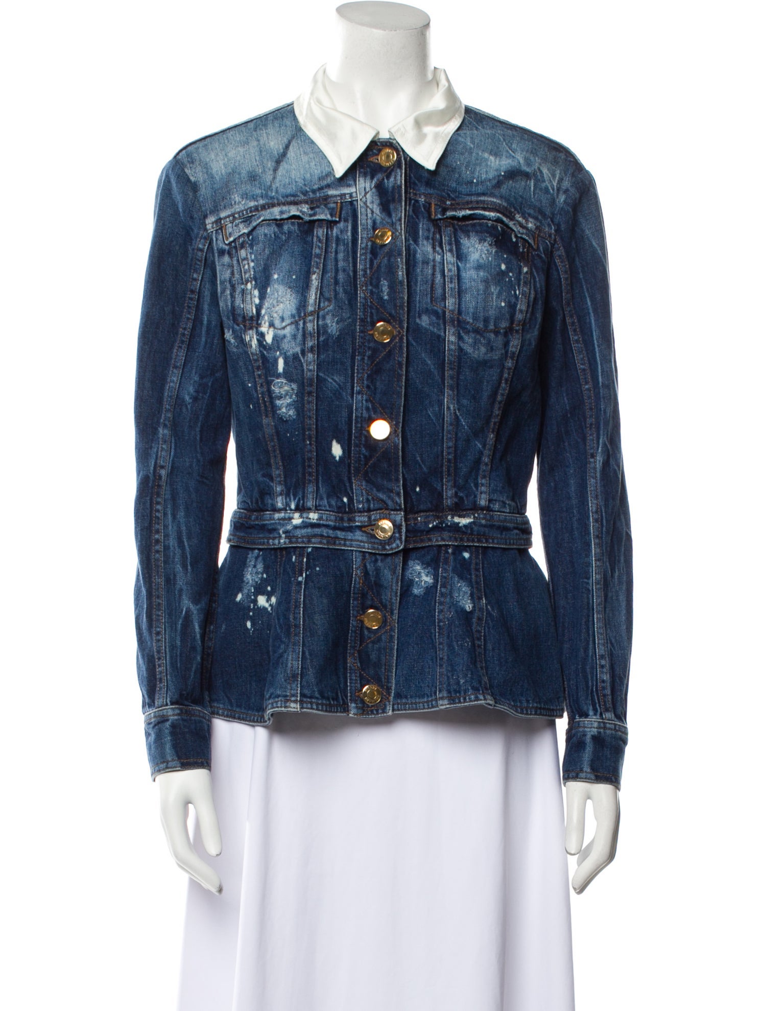 Pierre Balmain Denim Jacket - Blue Jackets, Clothing - W1P30320 | The ...