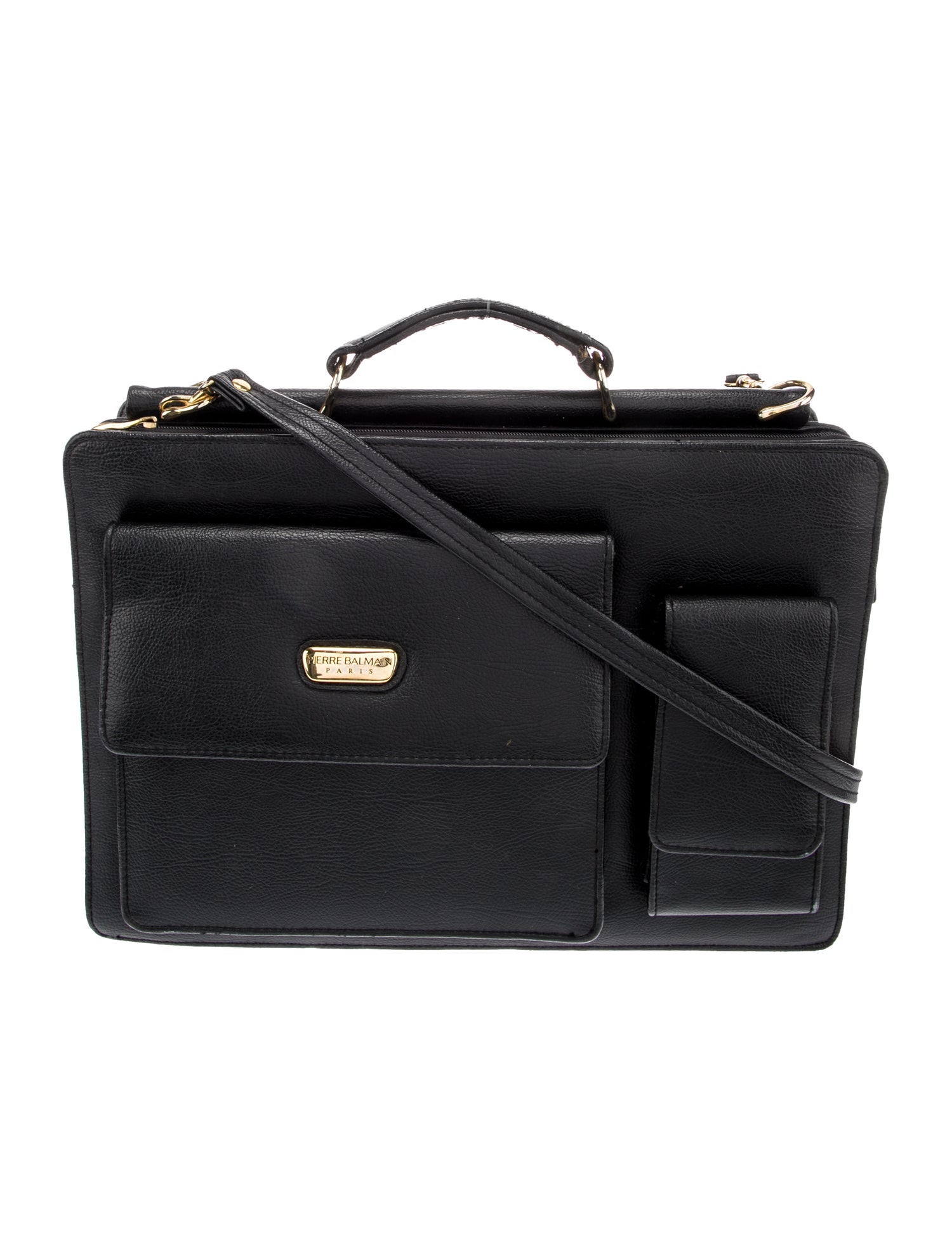 Pierre Balmain Leather Crossbody Bag - Black Messenger Bags, Bags ...