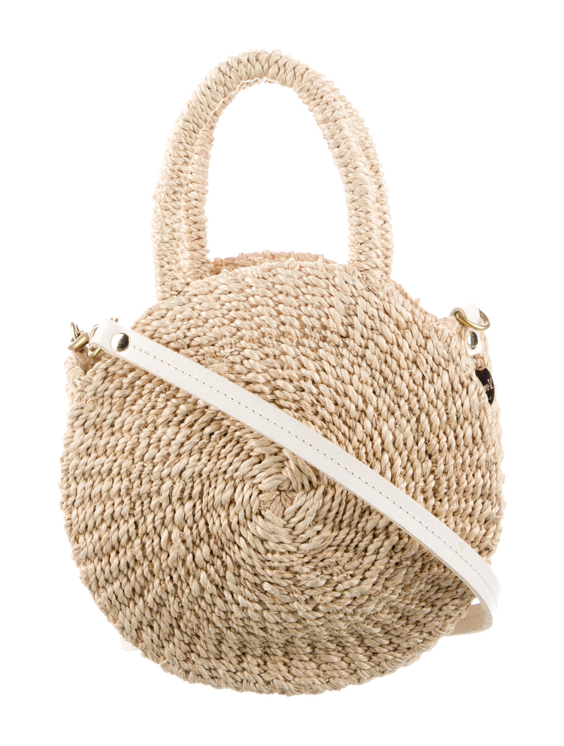 Clare V. Round Raffia Shoulder Bag - Brown Shoulder Bags, Handbags ...