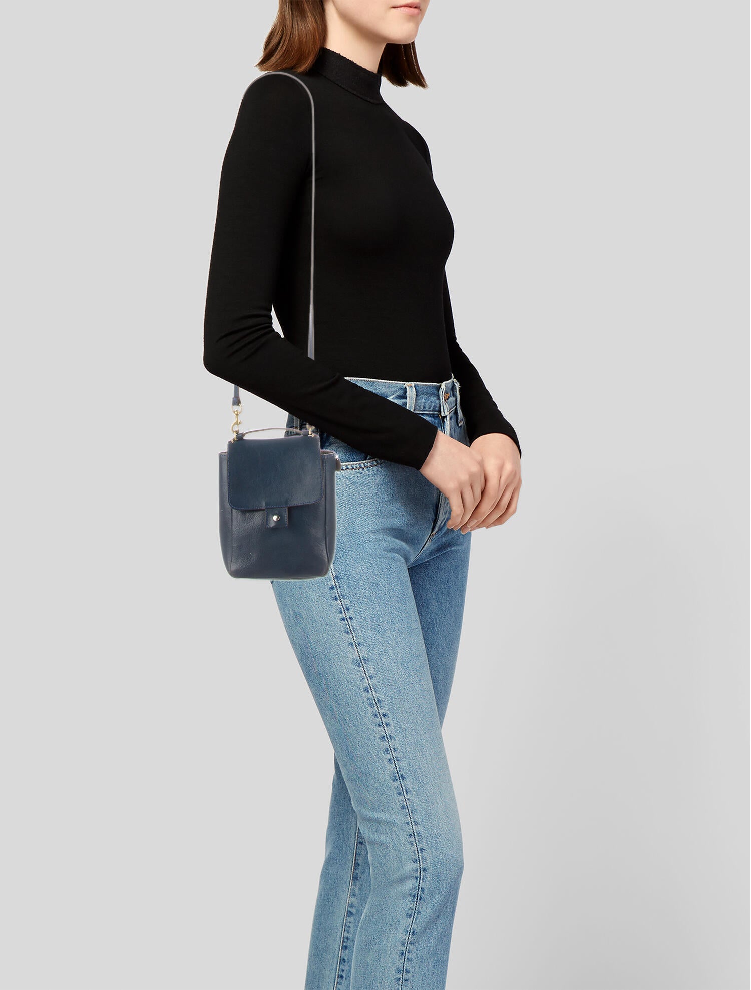 Clare V. Leather Crossbody Bag - Blue Crossbody Bags, Handbags ...