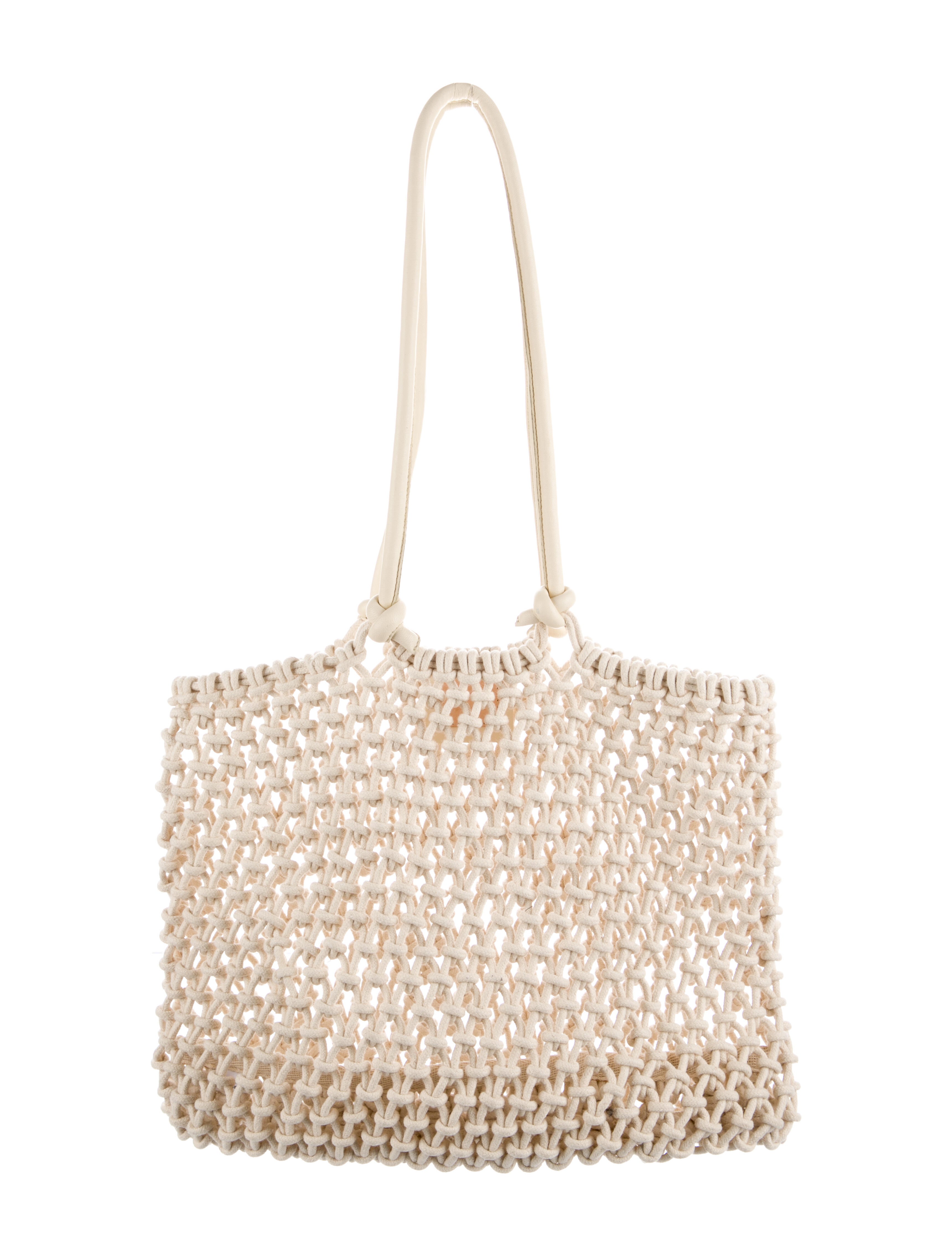 Clare V. Jute Shoulder Bag - White Shoulder Bags, Handbags - W2434331 ...