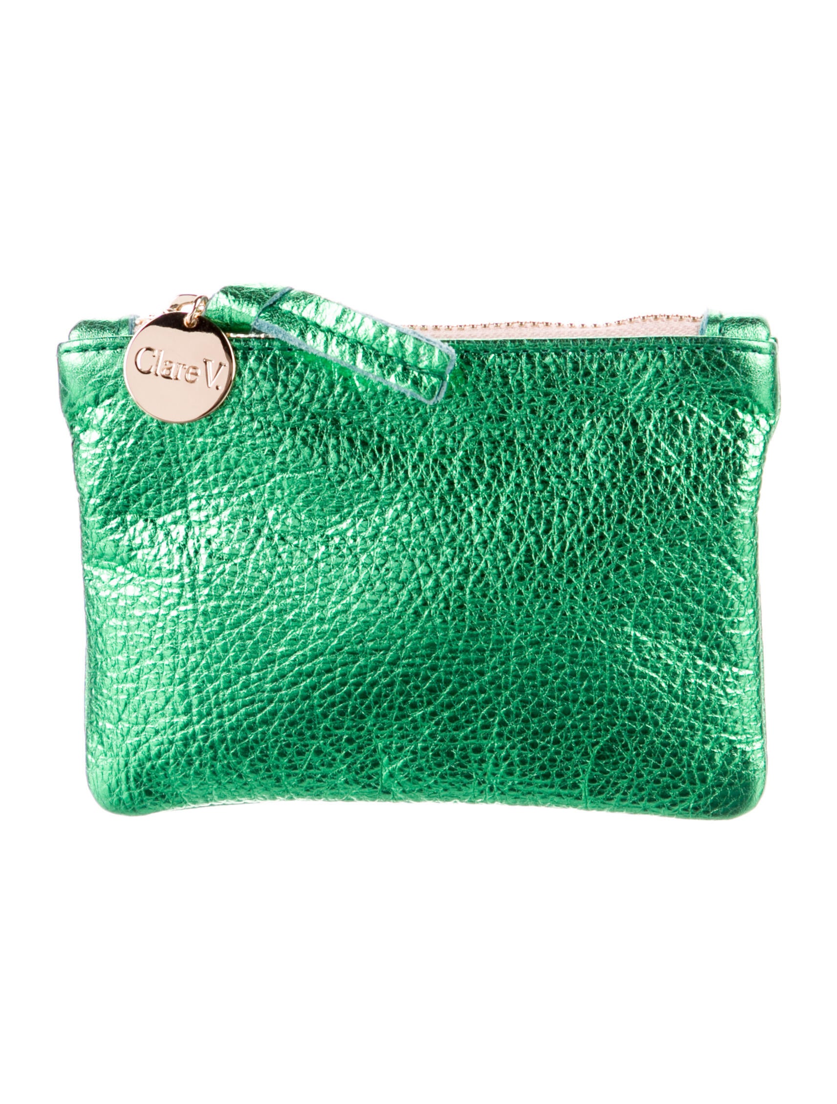 Clare V. Leather Pouch - Green Wallets, Accessories - W2434408 | The ...