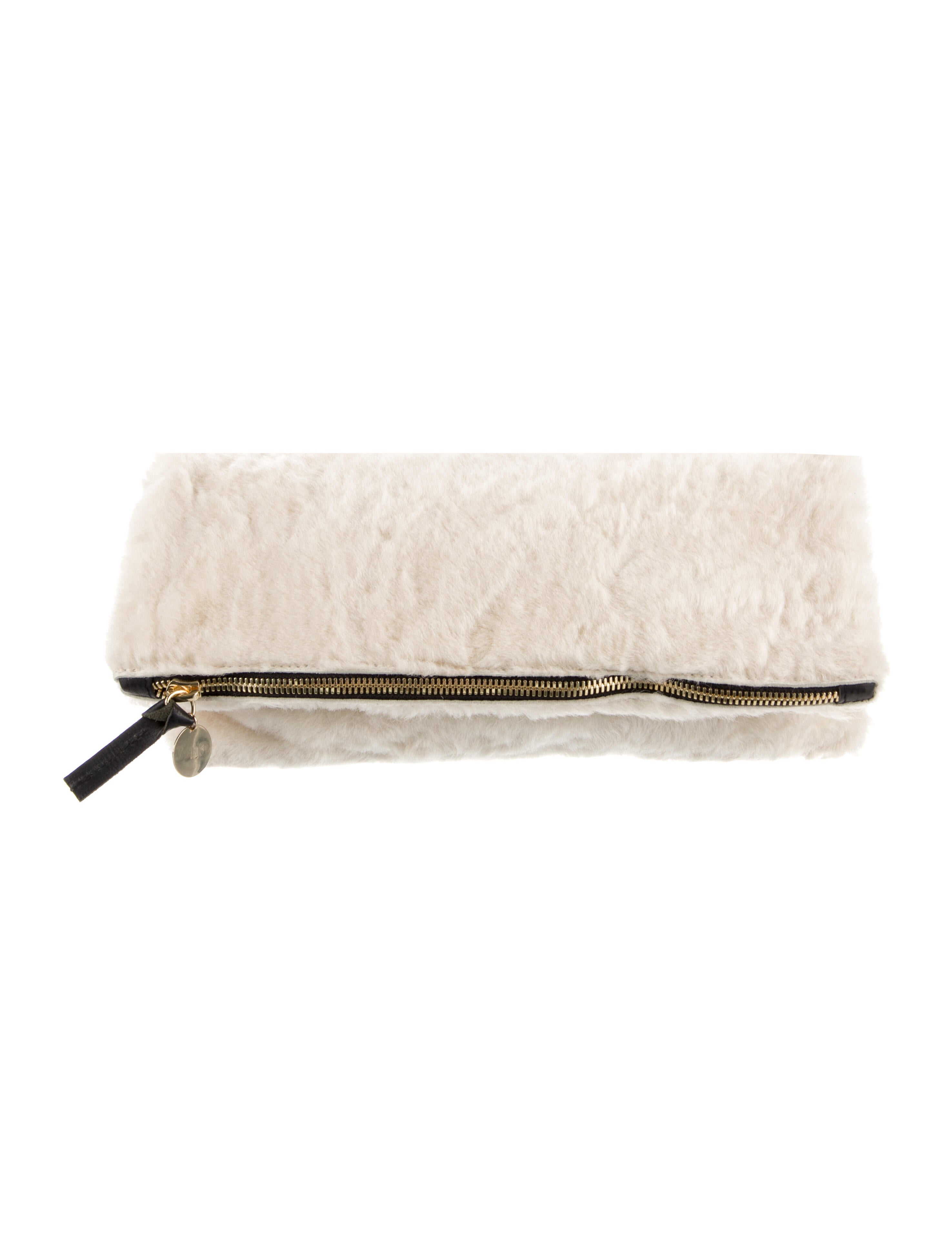 Clare V. Fur Clutch Bag - Neutrals Clutches, Handbags - W2434434 | The ...