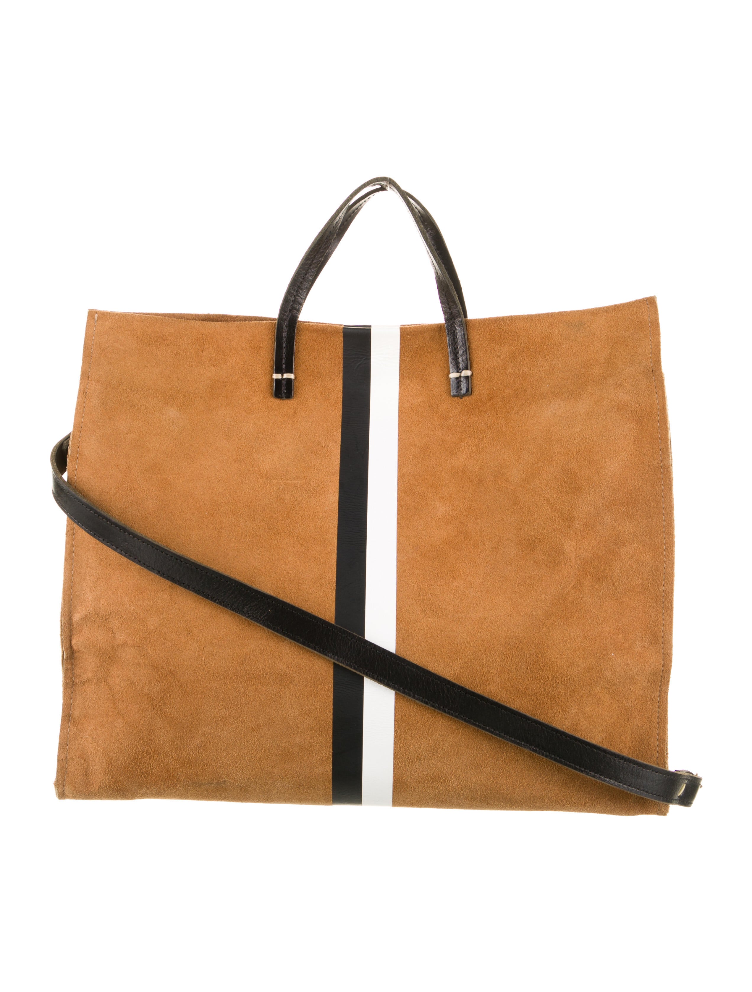 Clare V. Large Suede Tote Bag - Brown Totes, Handbags - W2434464 | The ...