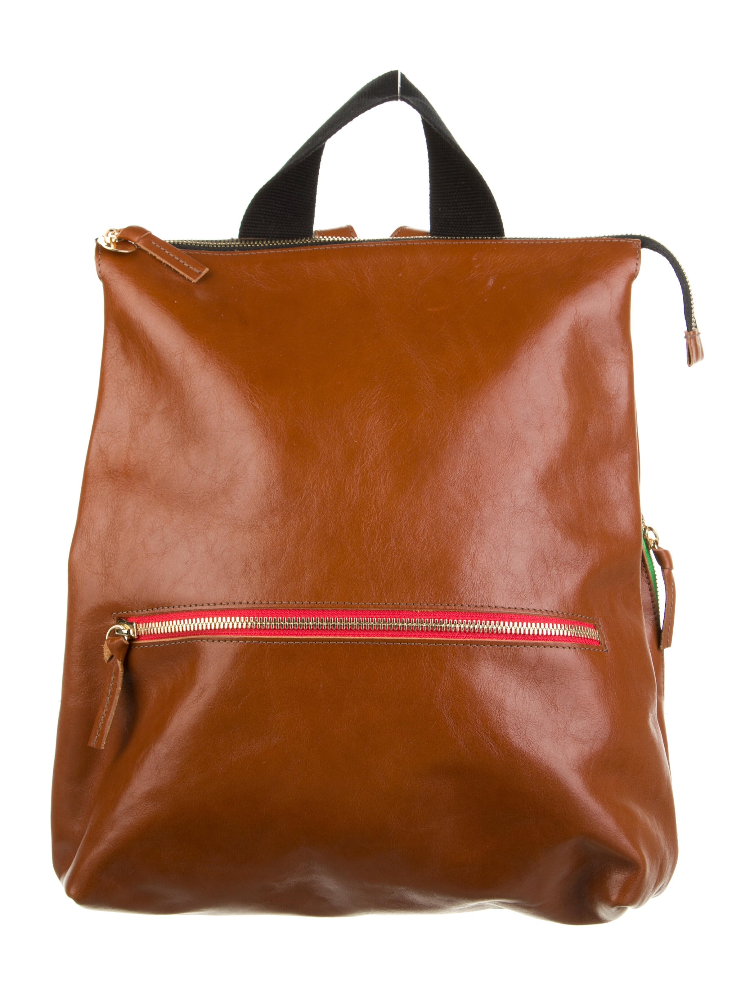 Clare V. Smooth Leather Backpack - Brown Backpacks, Handbags - W2435432 ...