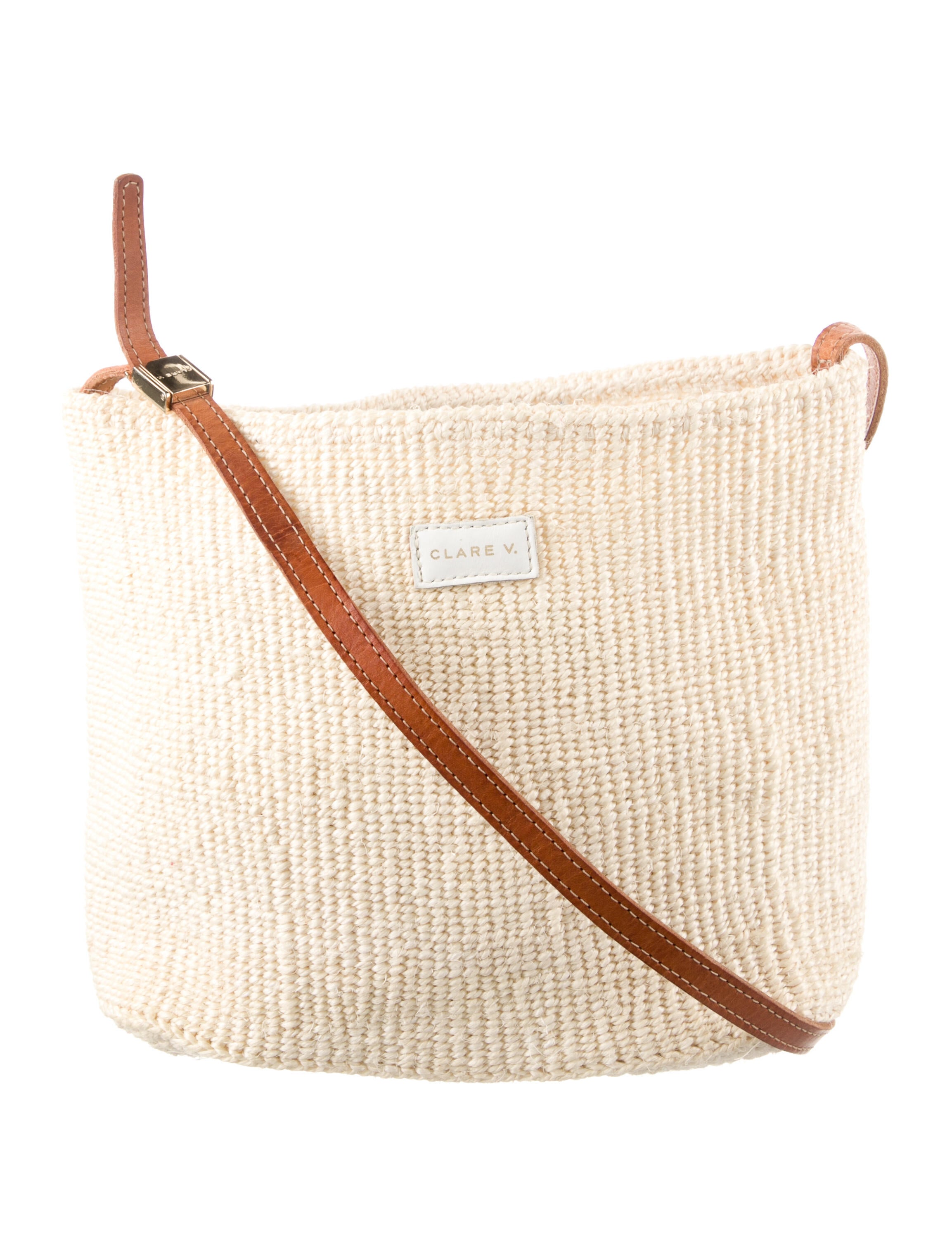Clare V. Raffia Crossbody Bag - Neutrals Crossbody Bags, Handbags ...
