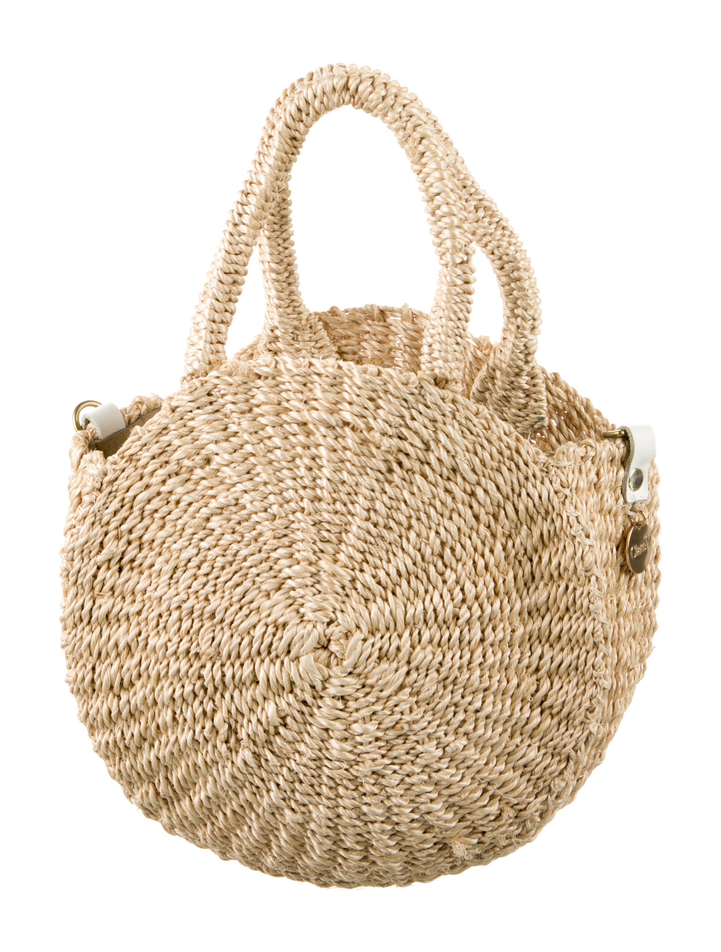 Clare V. Woven Raffia Handle Bag - Neutrals Handle Bags, Handbags ...