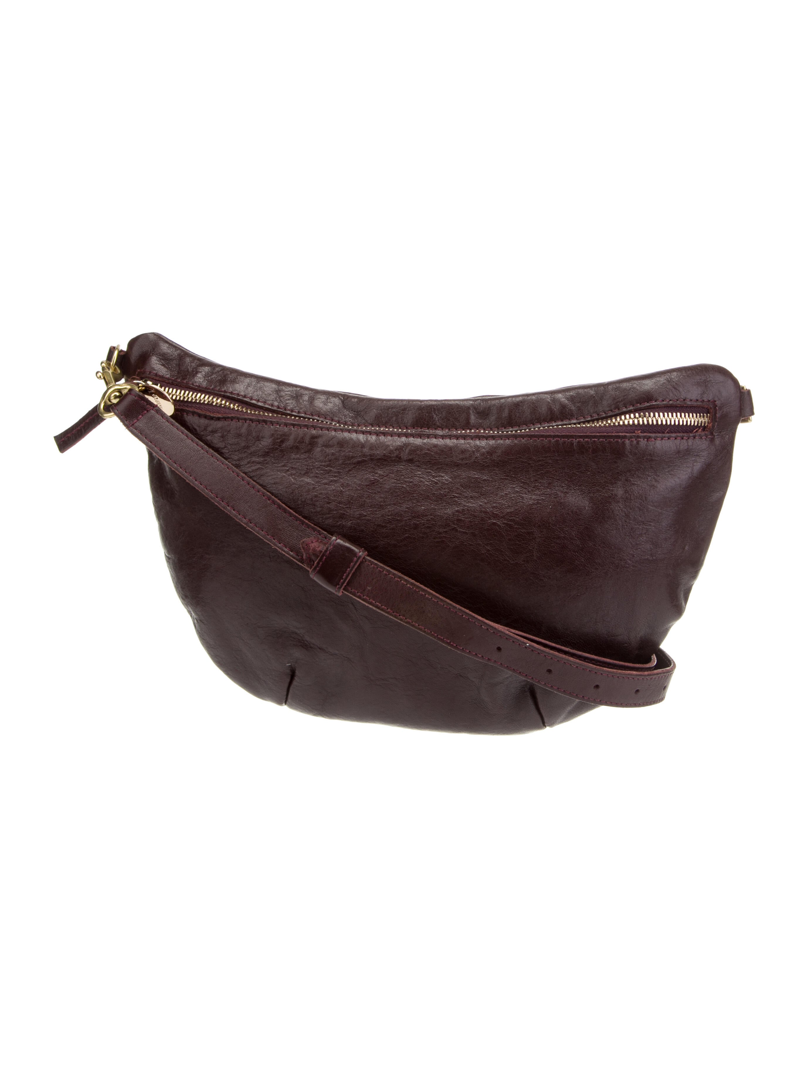 Clare V. Leather Shoulder Bag - Black Shoulder Bags, Handbags ...