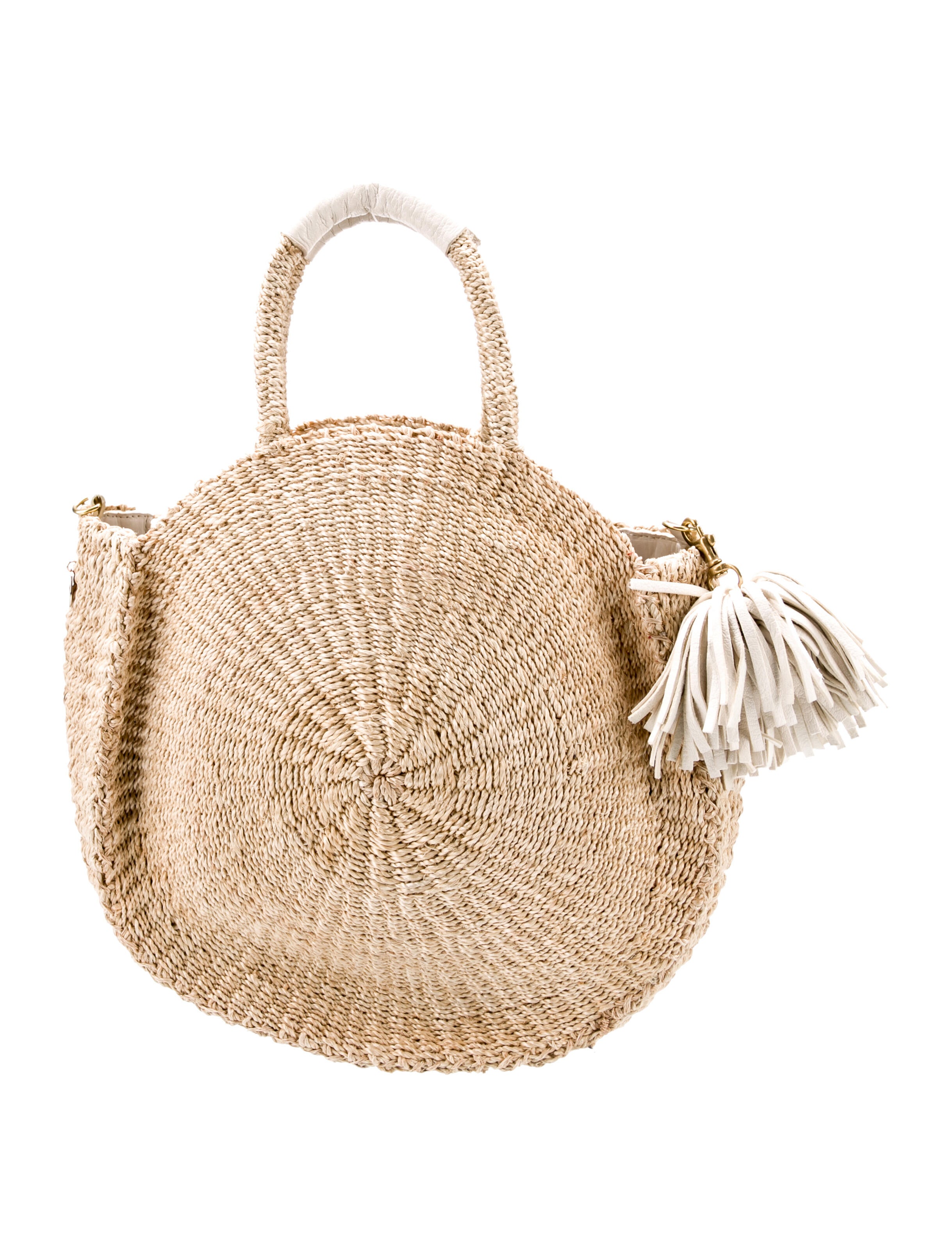 DÔEN Raffia Handle Bag - Neutrals Handle Bags, Handbags - WDOEN58862 ...