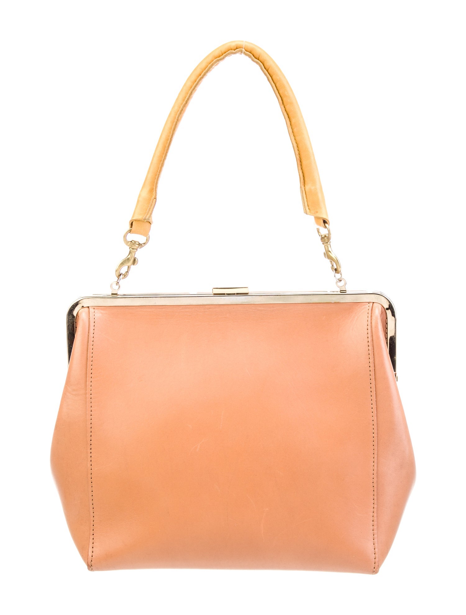 Clare V. Leather Shoulder Bag - Neutrals Shoulder Bags, Handbags ...