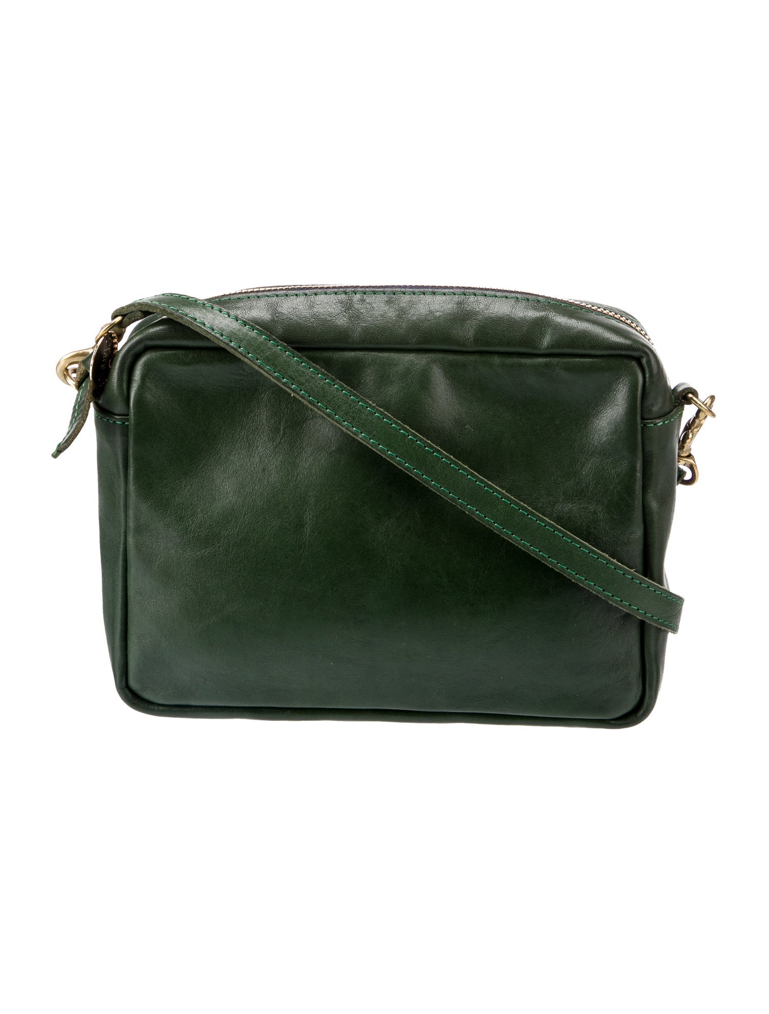 Clare V. Leather Crossbody Bag - Green Crossbody Bags, Handbags ...