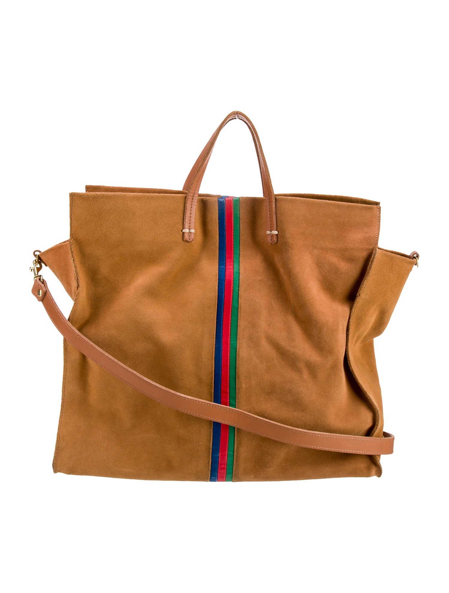 Clare V. Suede Messenger Bag - Brown Totes, Handbags - W2444342 | The ...