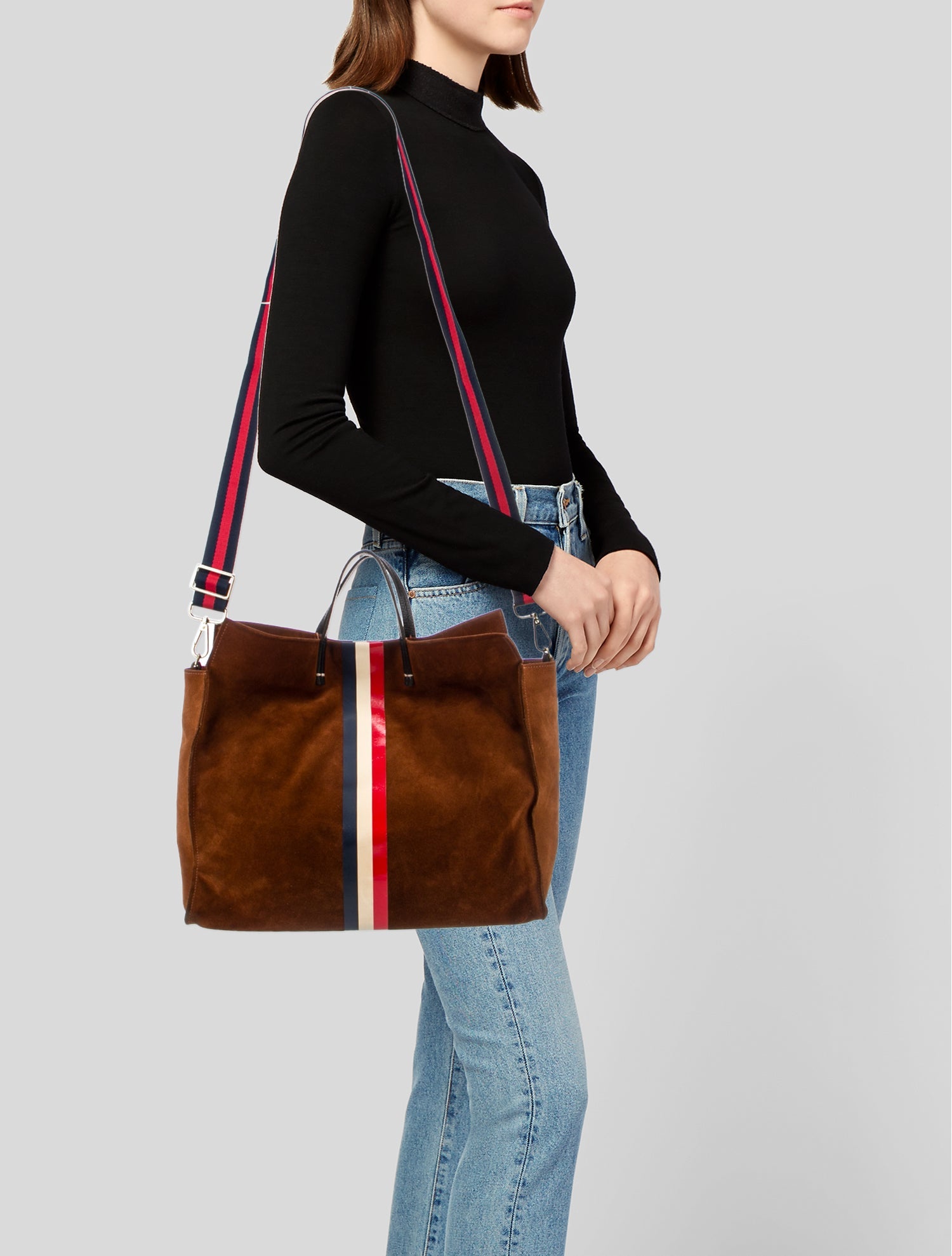 Clare V. Suede Messenger Bag - Brown Totes, Handbags - W2444342 | The ...
