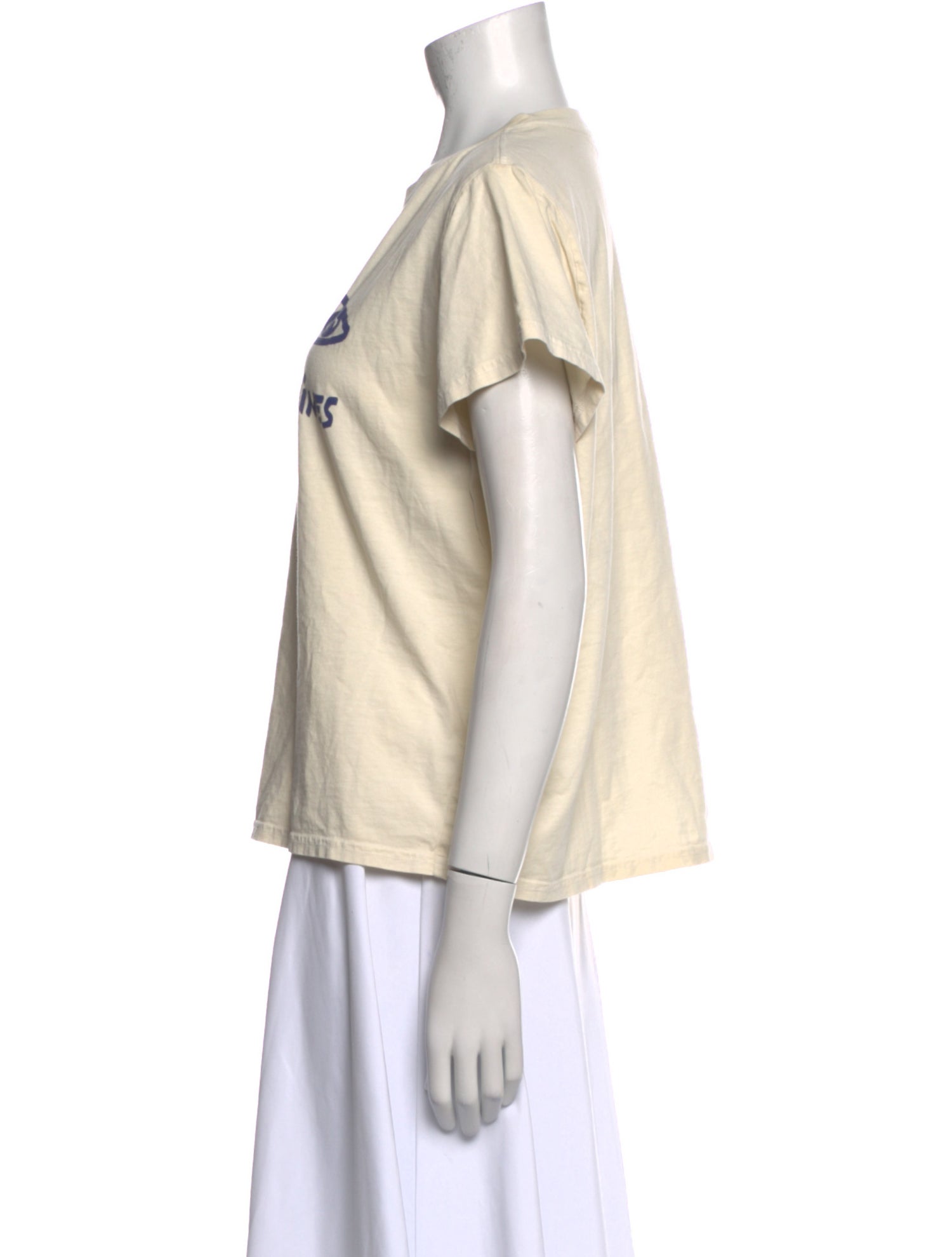 Clare V. Graphic Print Crew Neck T-Shirt - Neutrals Tops, Clothing ...