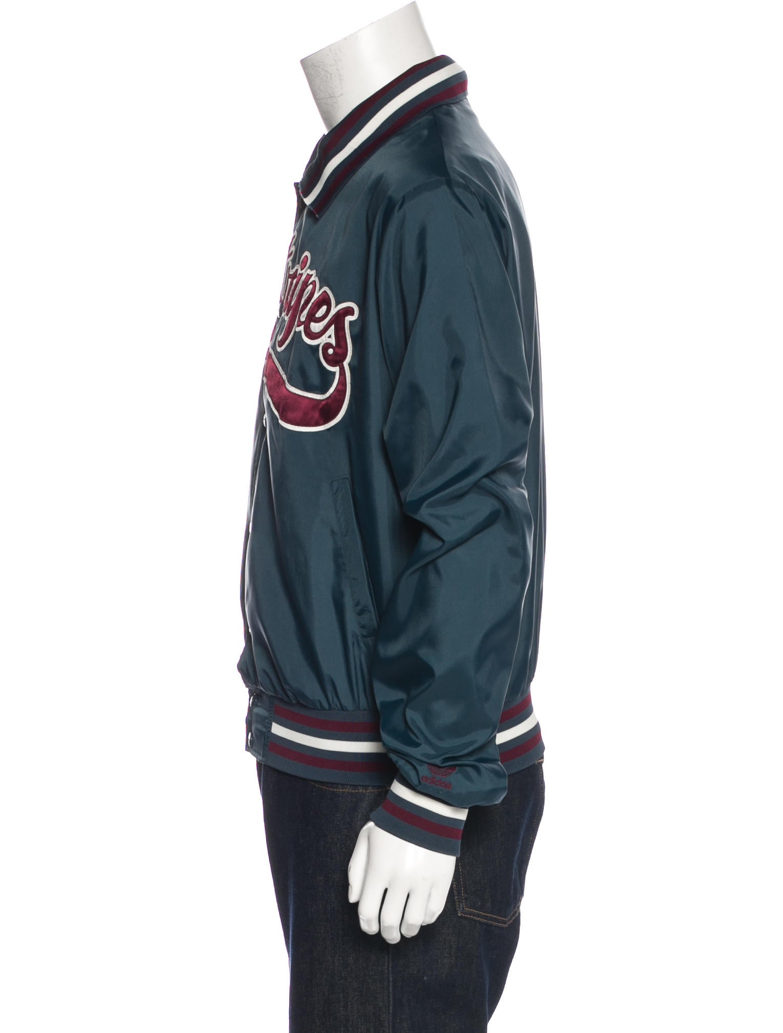 Adidas 3 Stripes Nylon Jacket - Blue Outerwear, Clothing - W2ADS20625 ...