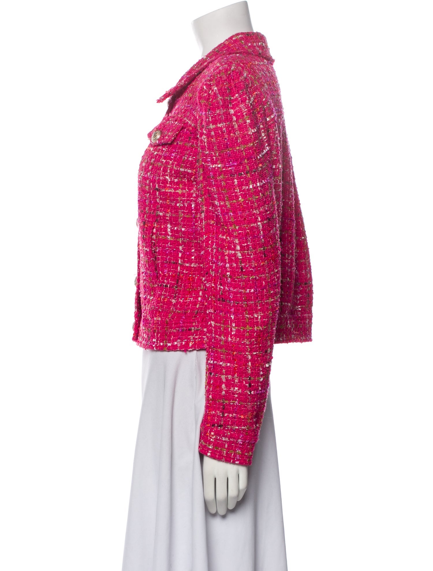 Generation Love Tweed Pattern Evening Jacket - Pink Jackets, Clothing ...