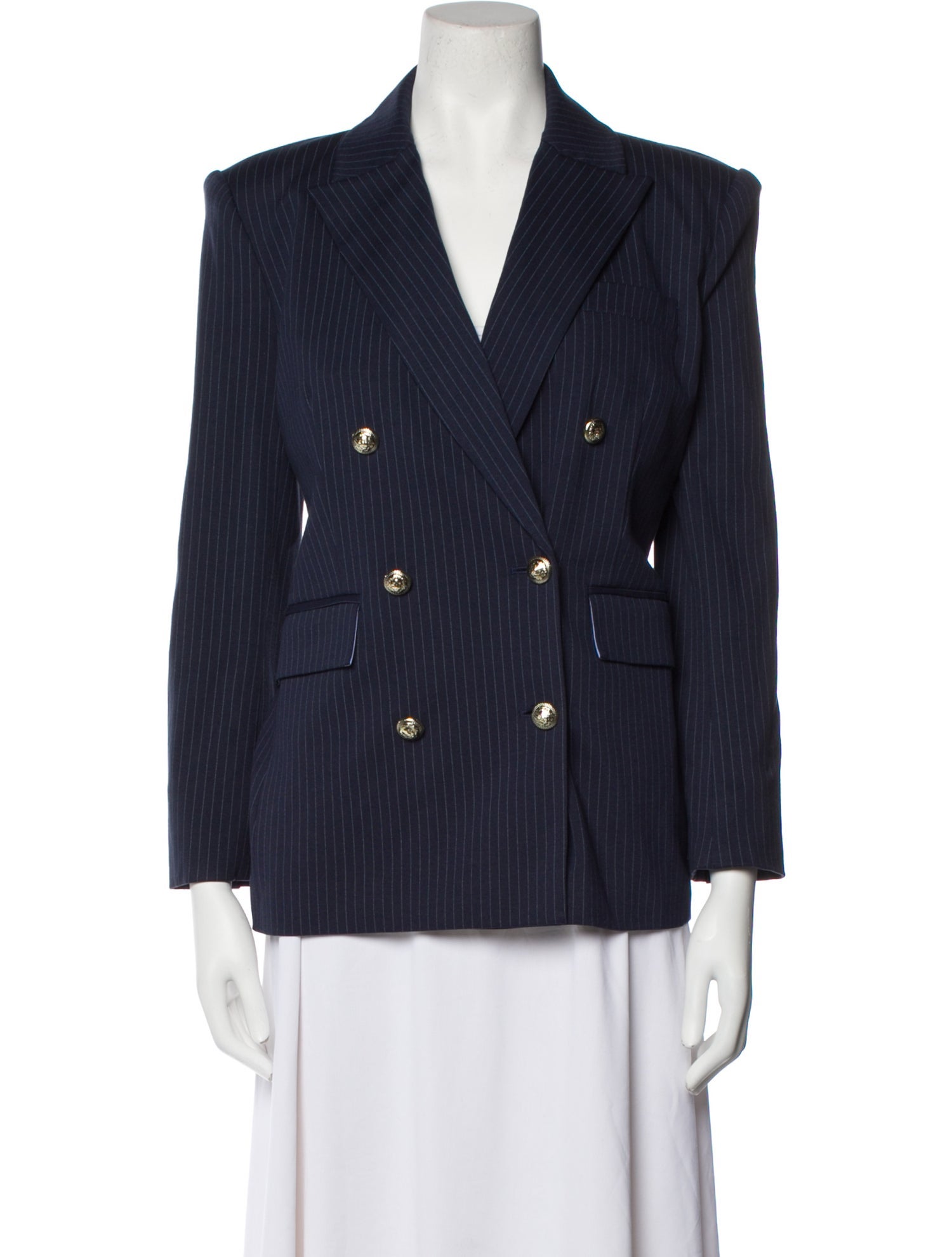 Generation Love Plaid Print Blazer - Blue Jackets, Clothing - W2G25949 ...