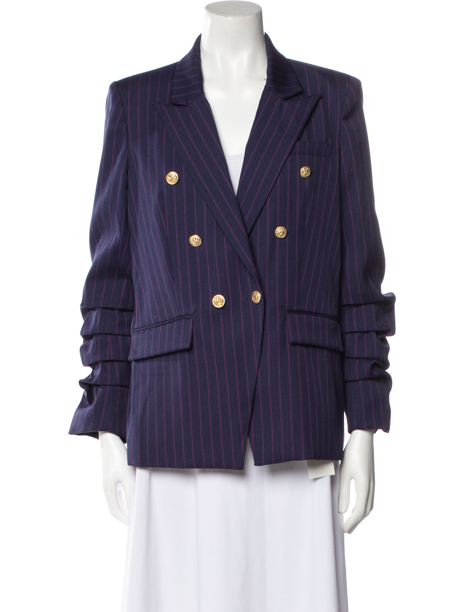 Generation Love Striped Blazer - Purple Jackets, Clothing - W2G27509 ...