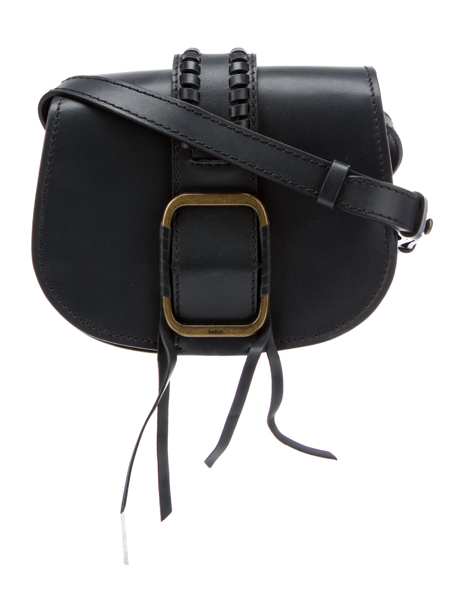 BA&SH Flap Top Leather Crossbody Bag - Blue Crossbody Bags, Handbags ...