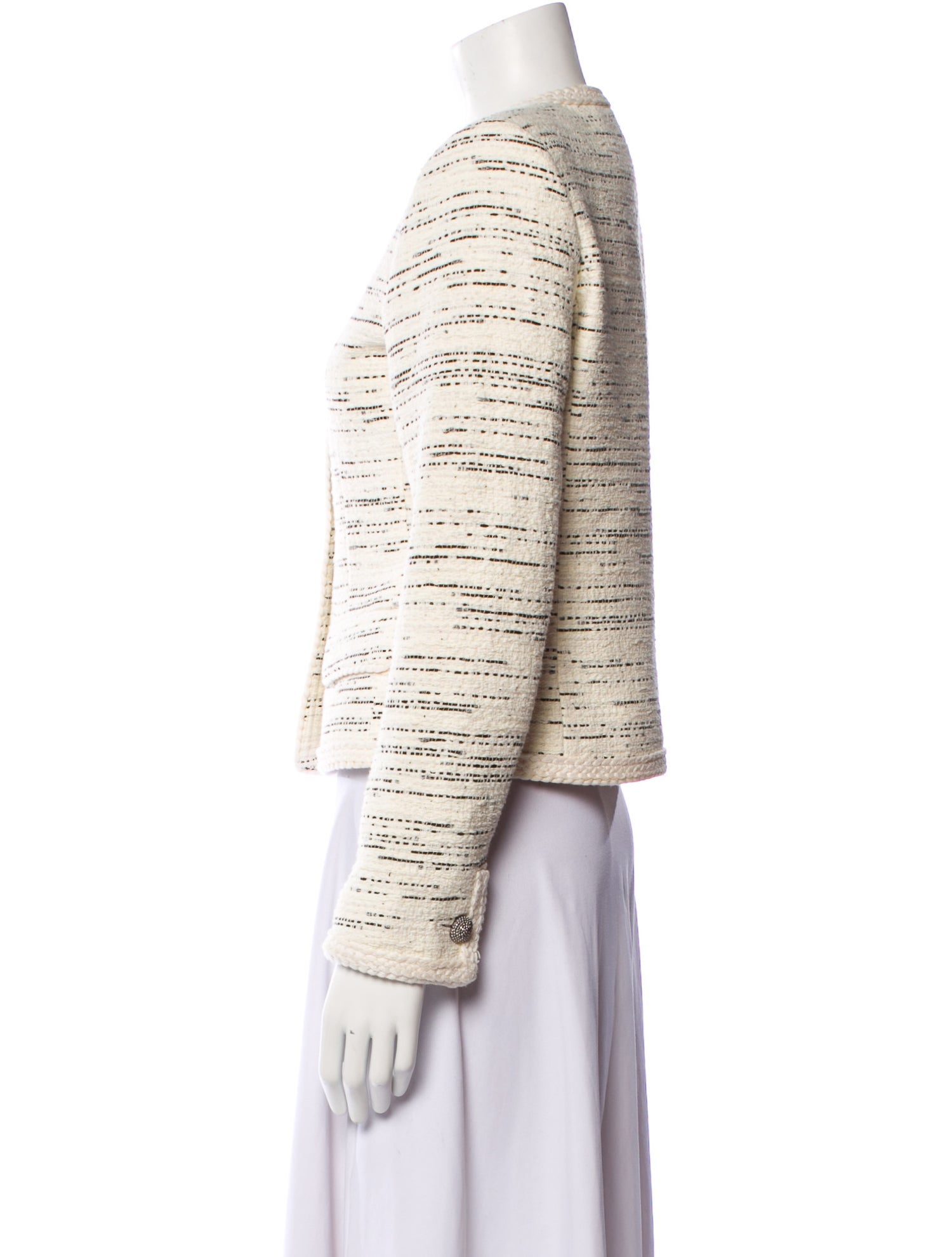 BA&SH Tweed Pattern Evening Jacket - Neutrals Jackets, Clothing ...