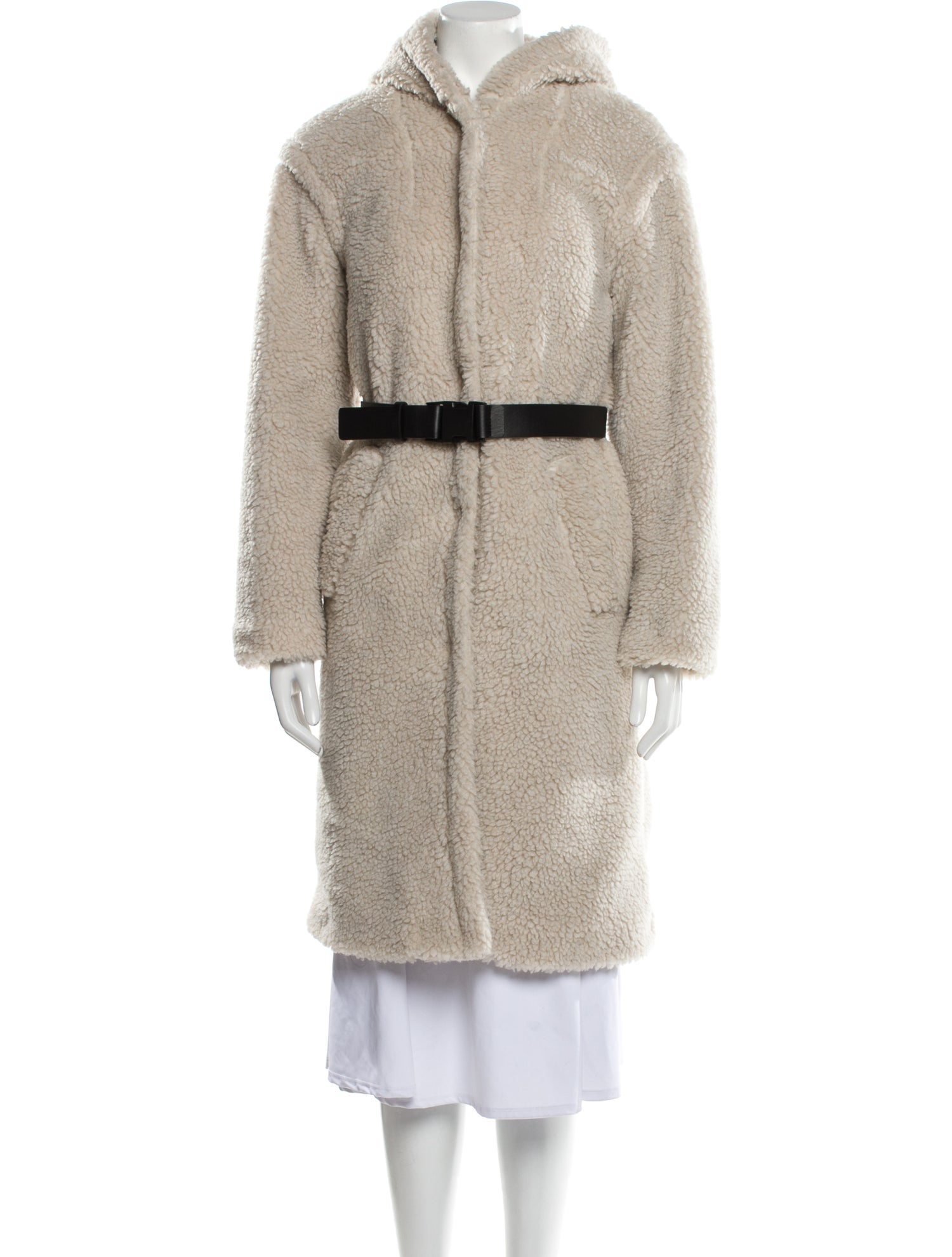 Maje Faux Fur Coat w/ Tags - White Coats, Clothing - W2M124582 | The ...