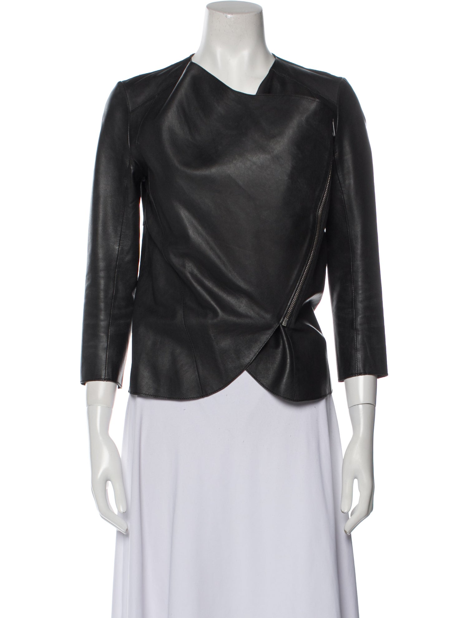 BA&SH Lamb Leather Jacket - Black Jackets, Clothing - W2H51539 | The ...