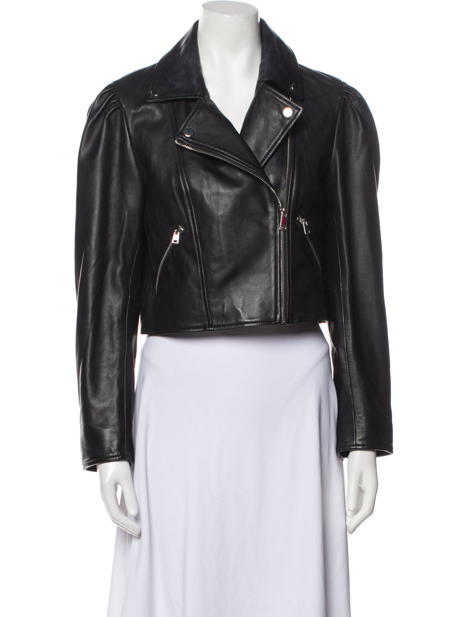 Acne Studios Lamb Leather Biker Jacket - Brown Jackets, Clothing - ACN141266 | The RealReal