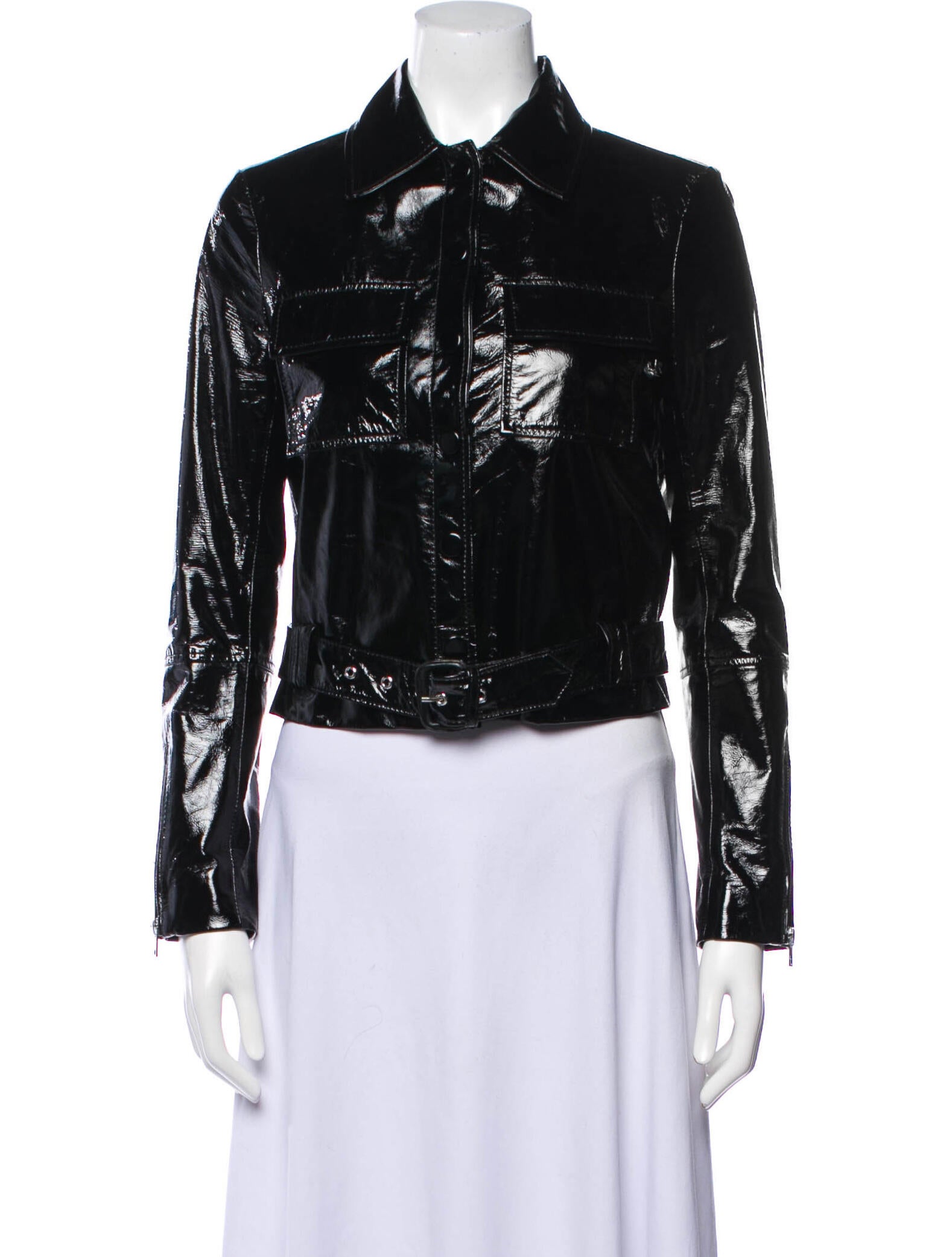 Maje Lamb Leather Biker Jacket - Black Jackets, Clothing - W2M104925 ...