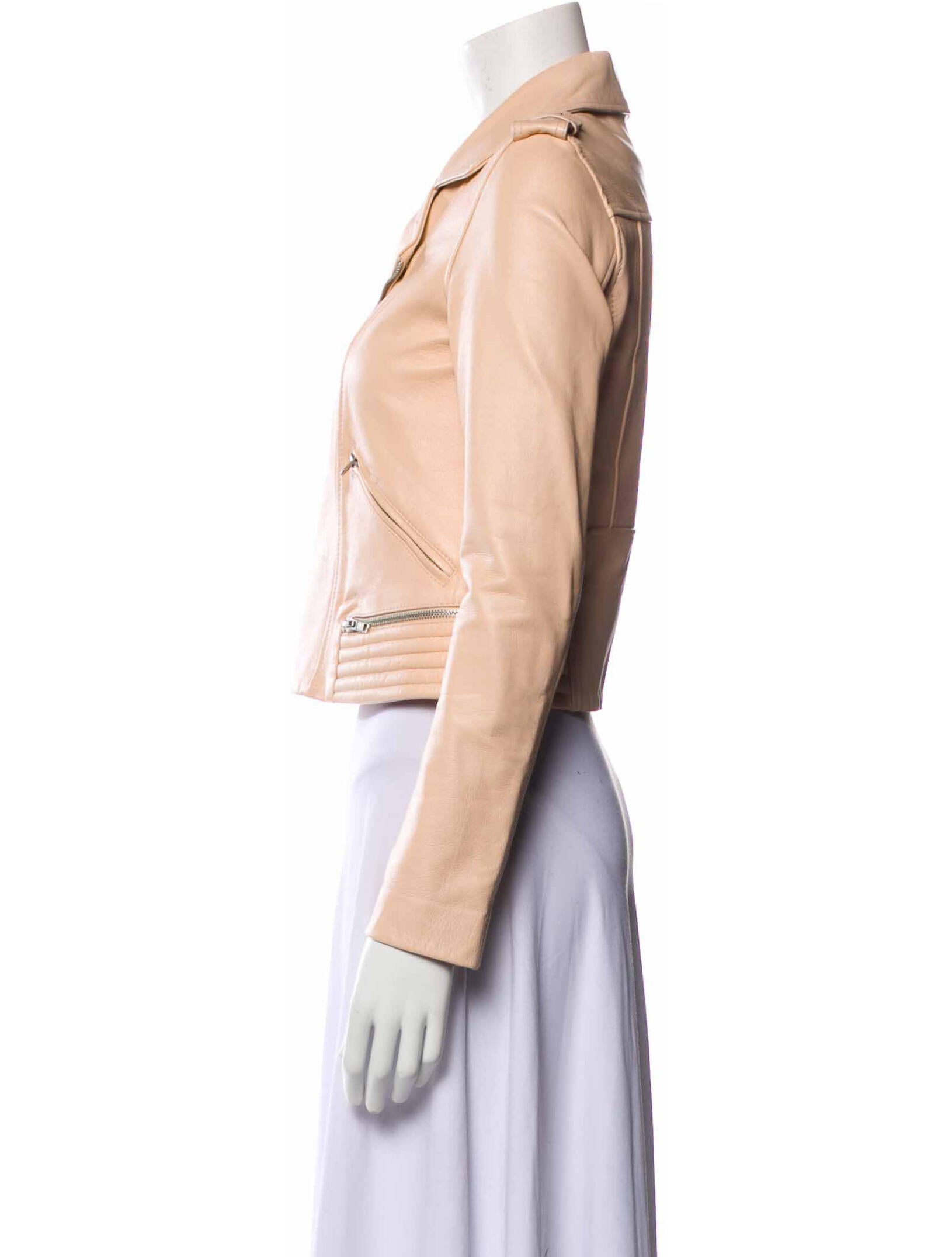 Ralph Lauren Black Label Calfskin Biker Jacket - Green Jackets ...