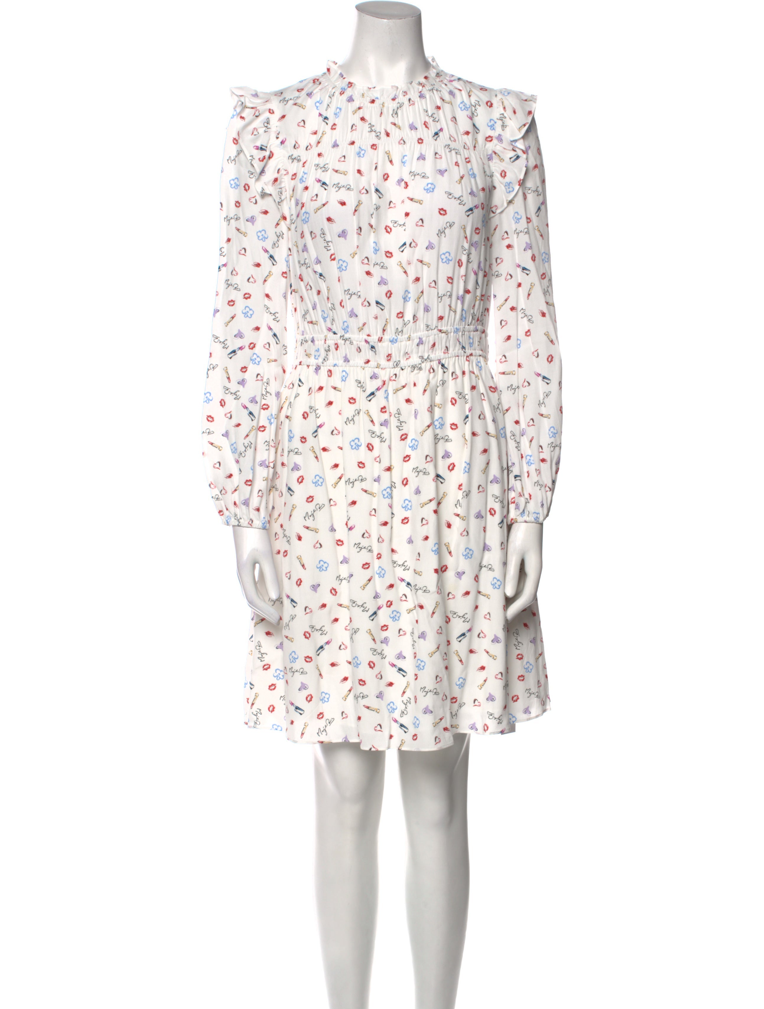 Maje Floral Print Mini Dress - White Dresses, Clothing - W2M112010 ...